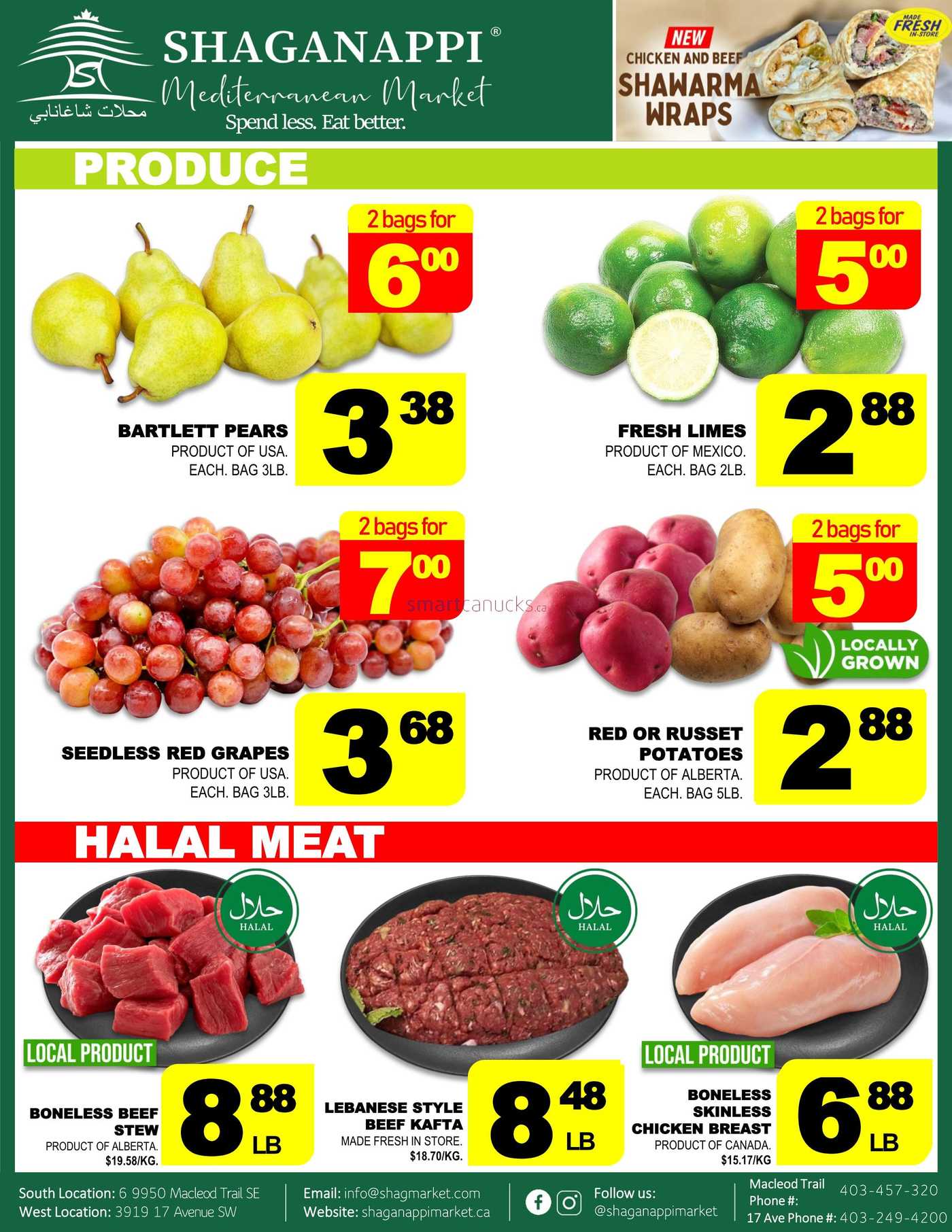 Shaganappi Mediterranean Market Flyer November 20 to 26