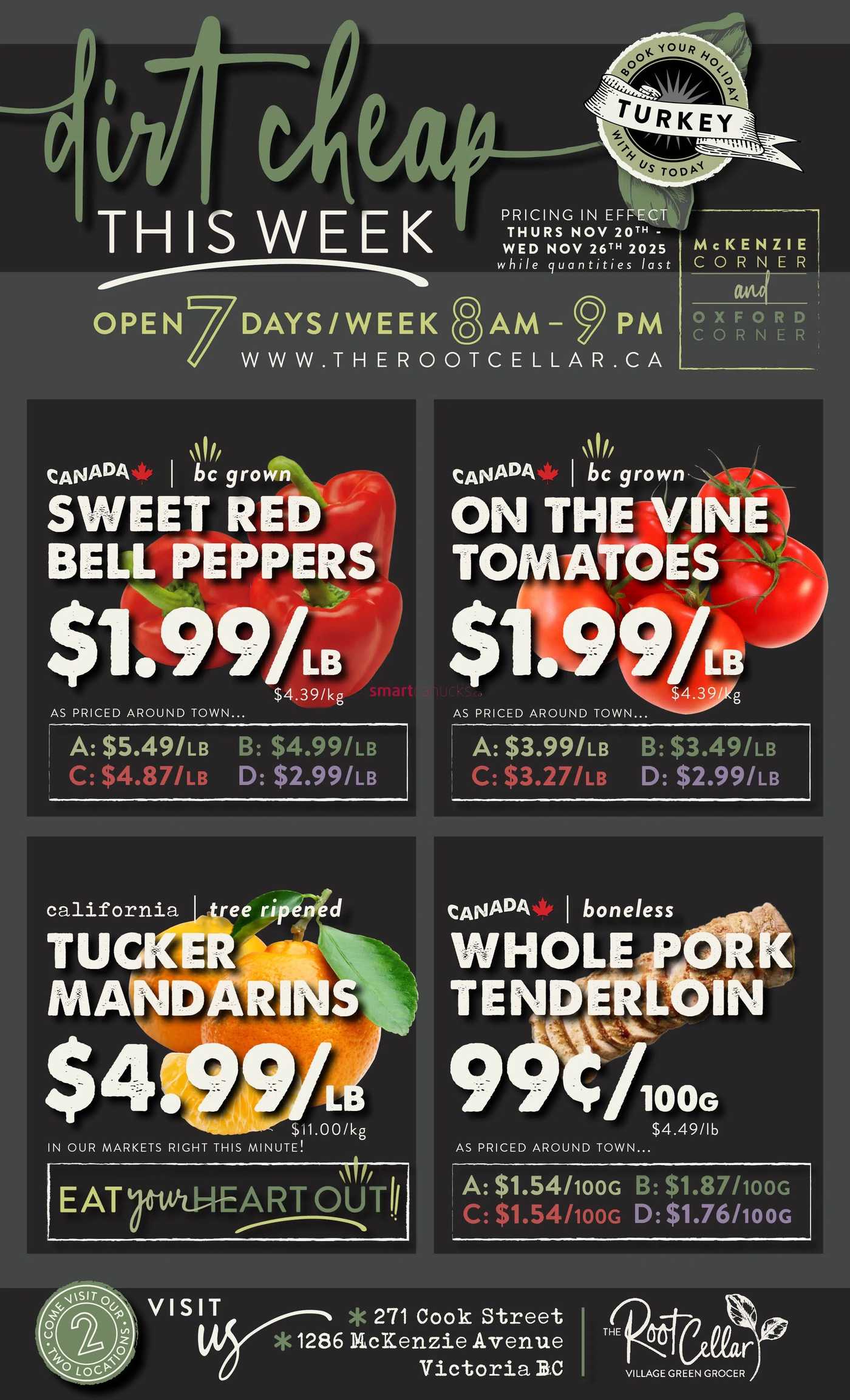 The Root Cellar Flyer November 20 to 26