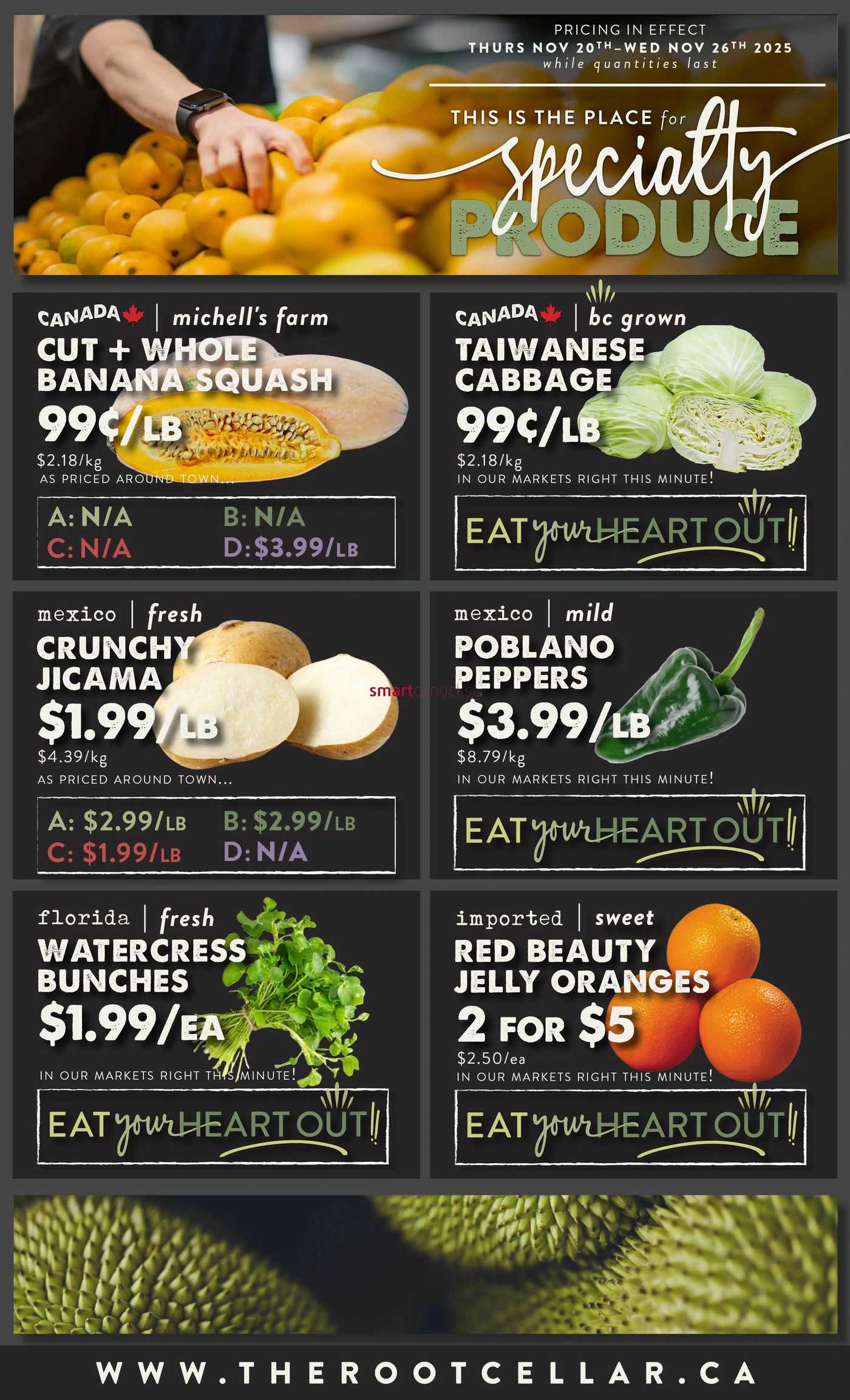 The Root Cellar Flyer November 20 to 26
