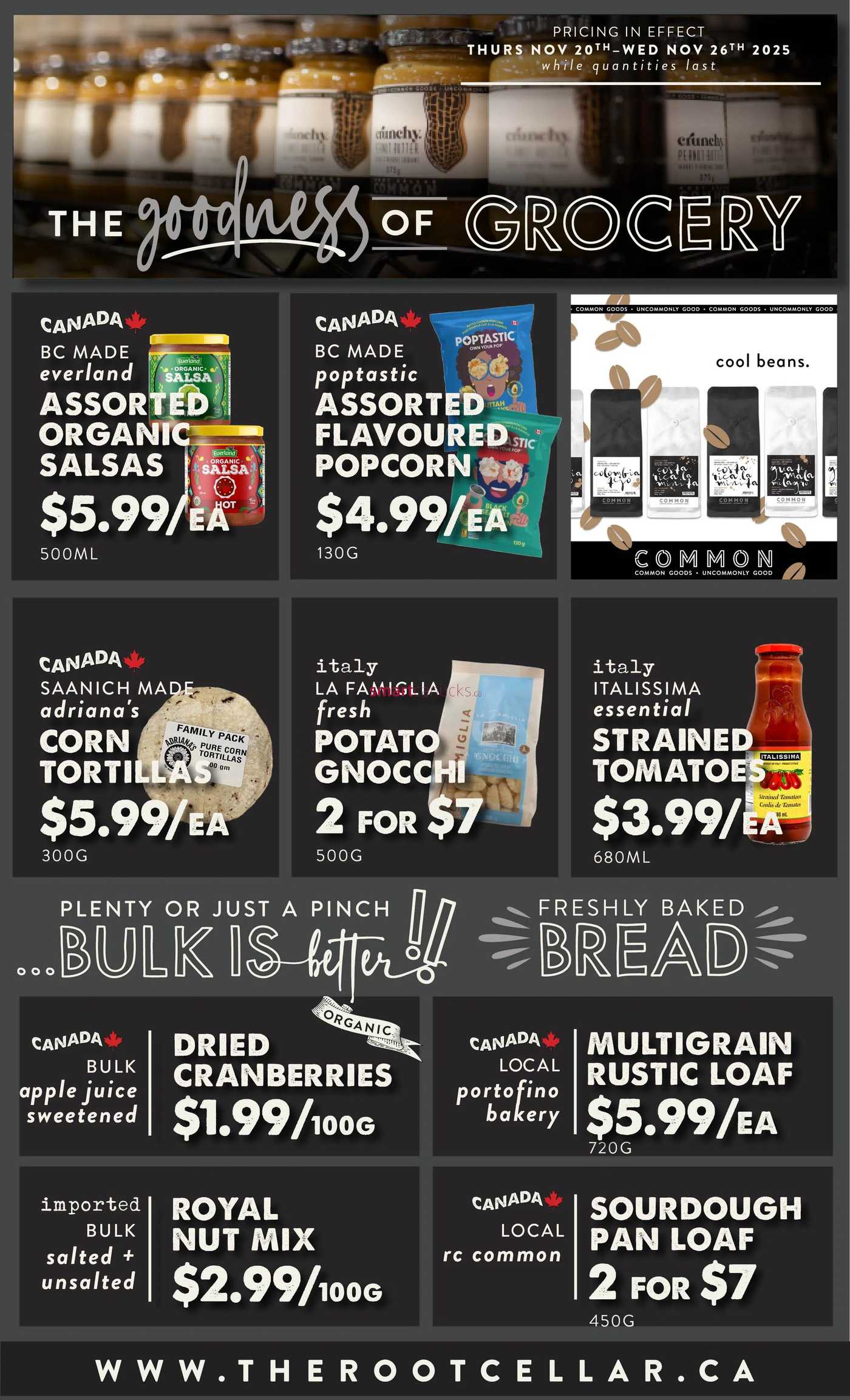 The Root Cellar Flyer November 20 to 26