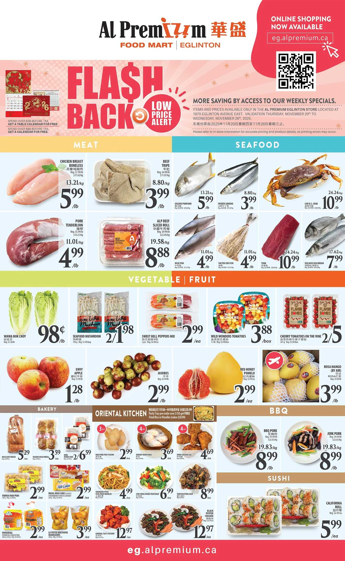 Al Premium Food Mart (Eglinton Ave.) Flyer November 20 to 26