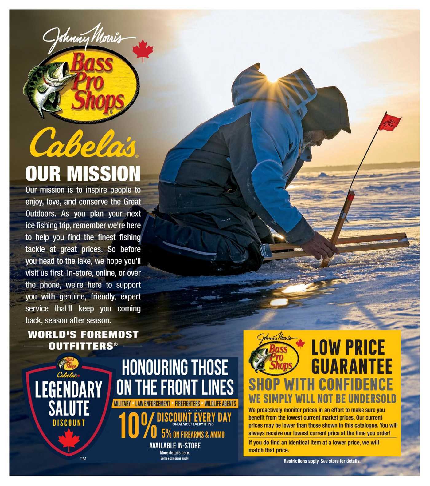Bass Pro Shops Ice Fishing Catalogue November 21 to January 30