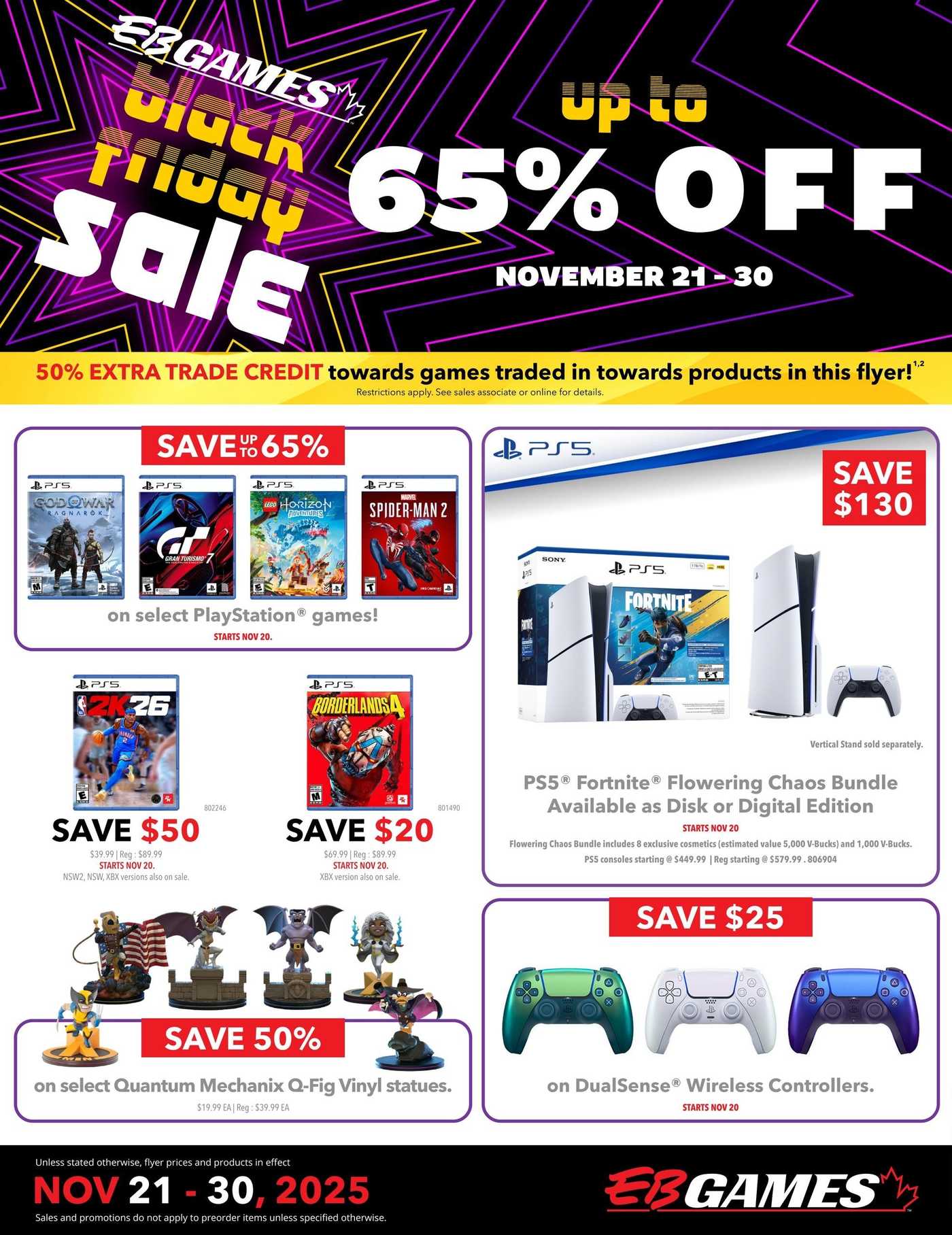 EB Games Black Friday Sale Flyer November 21 to 30
