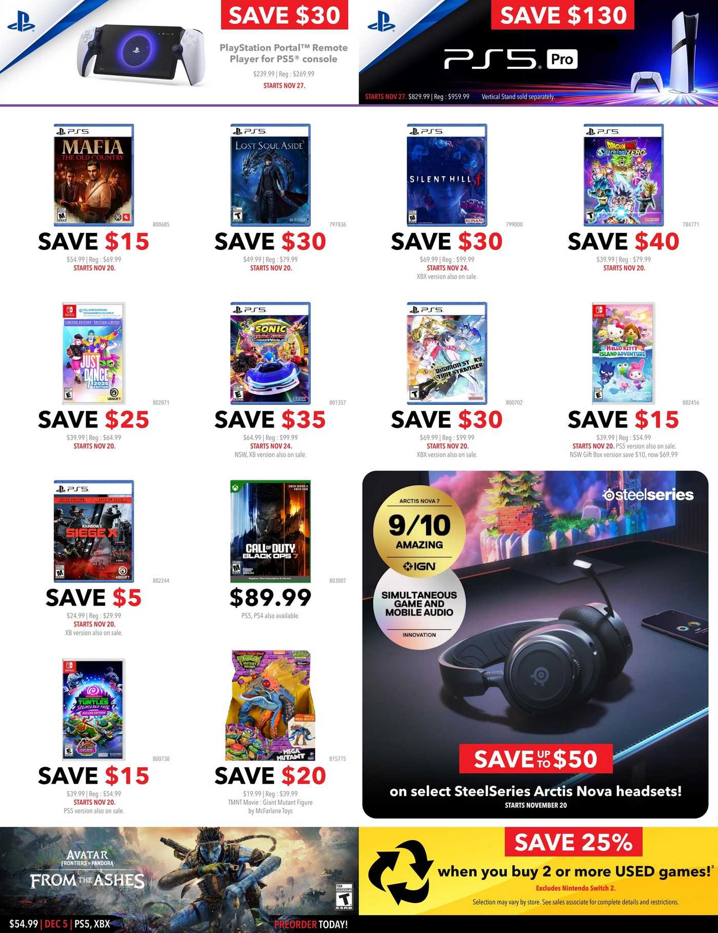 EB Games Black Friday Sale Flyer November 21 to 30