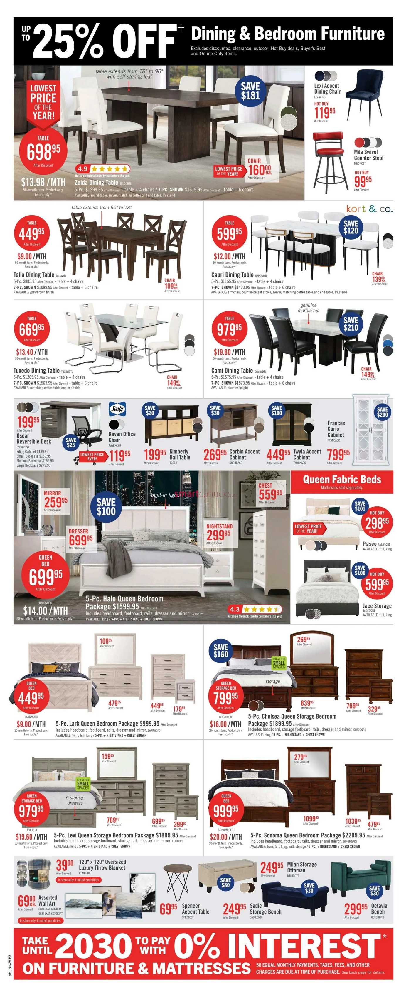 The Brick Black Friday Flyer November 28 to 30
