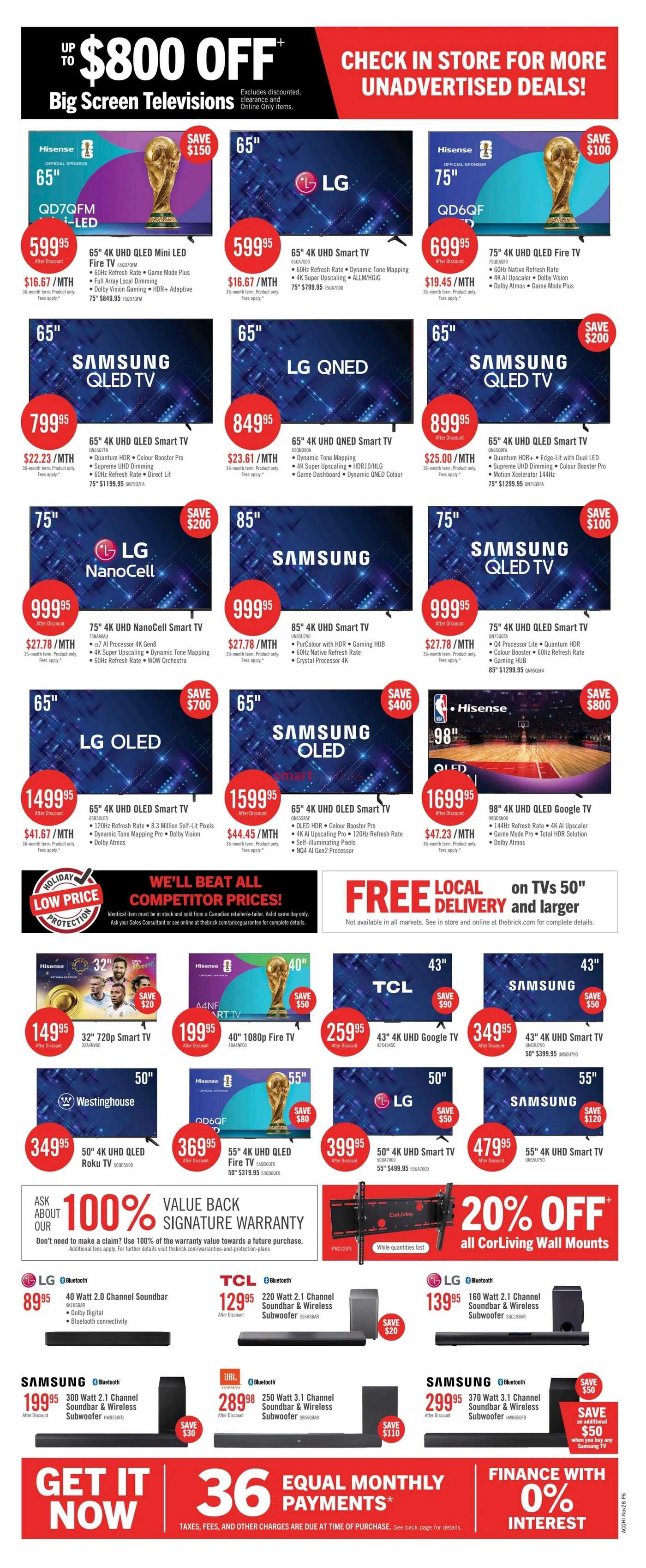 The Brick Black Friday Flyer November 28 to 30