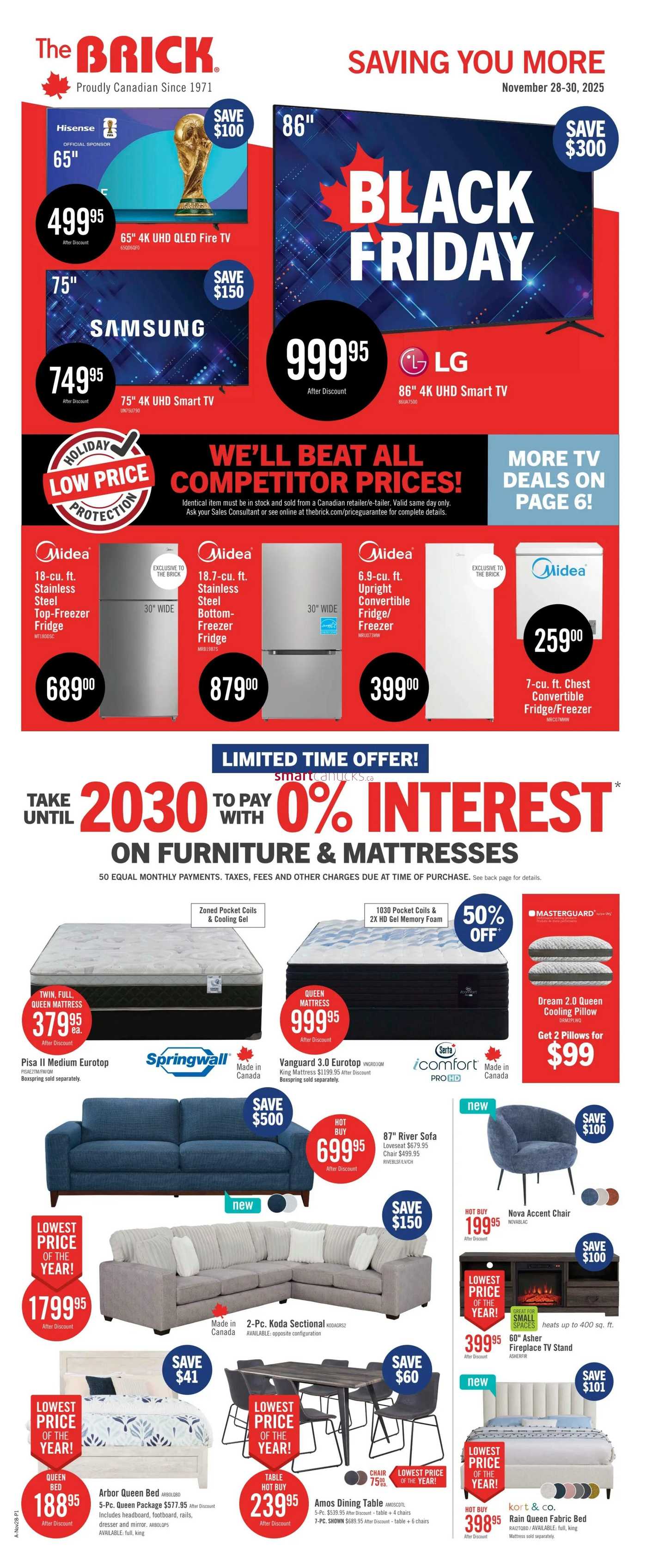 The Brick Black Friday Flyer November 28 to 30