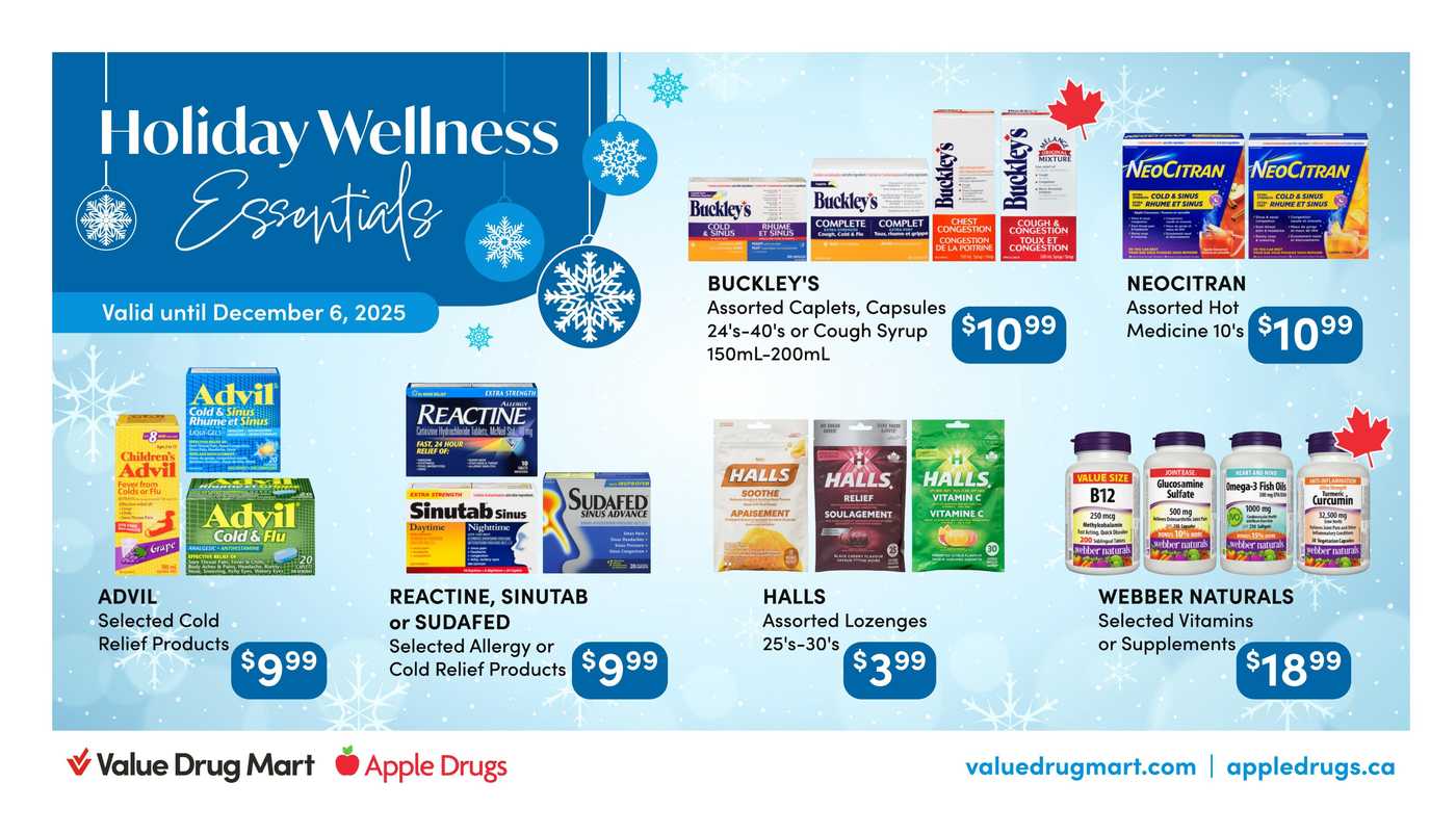 Apple Drugs Flyer November 23 to December 6