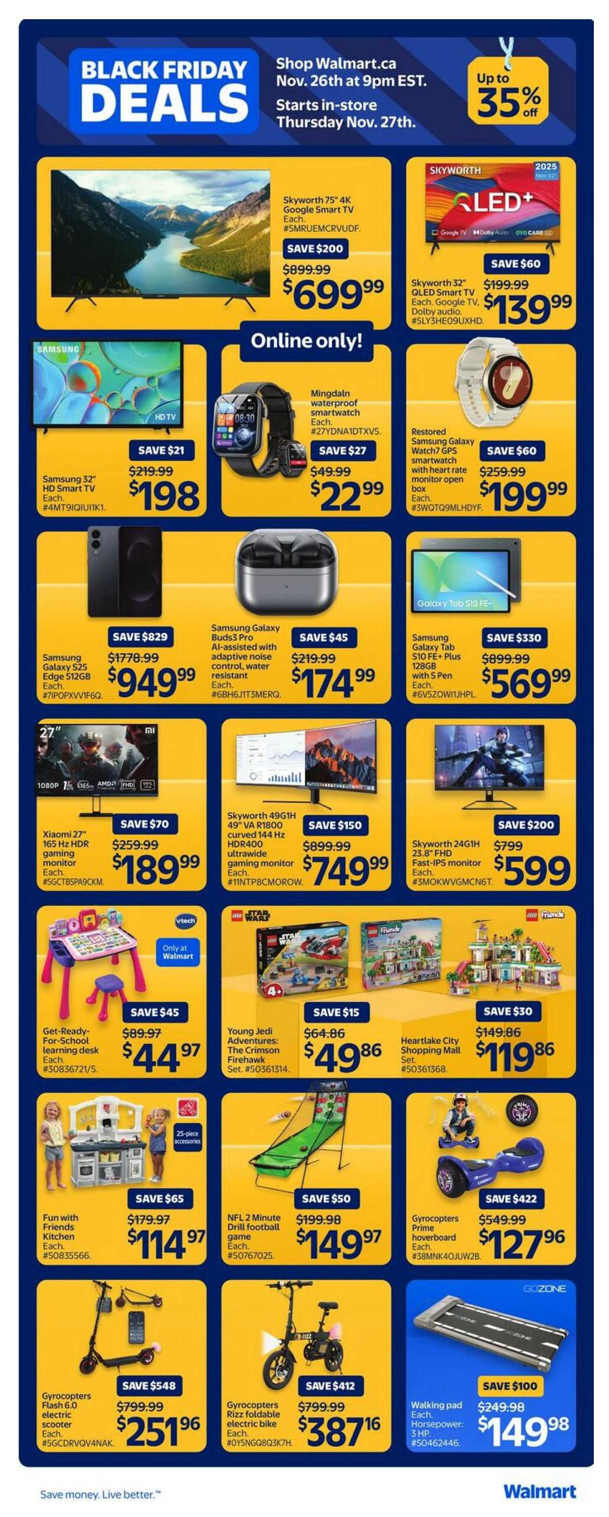 Walmart (ON) Black Friday Flyer November 27 to December 3