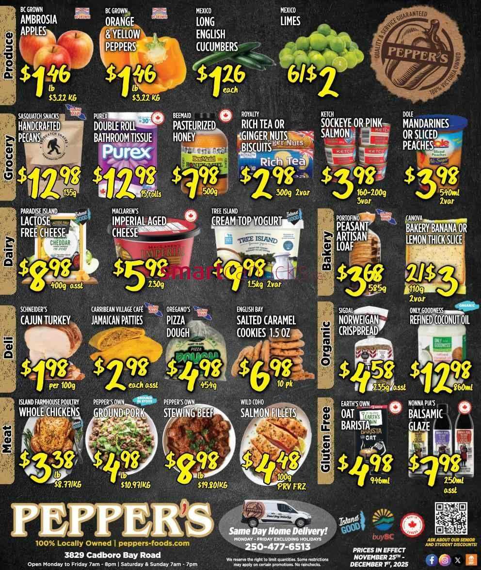 Pepper's Foods Flyer November 25 to December 1