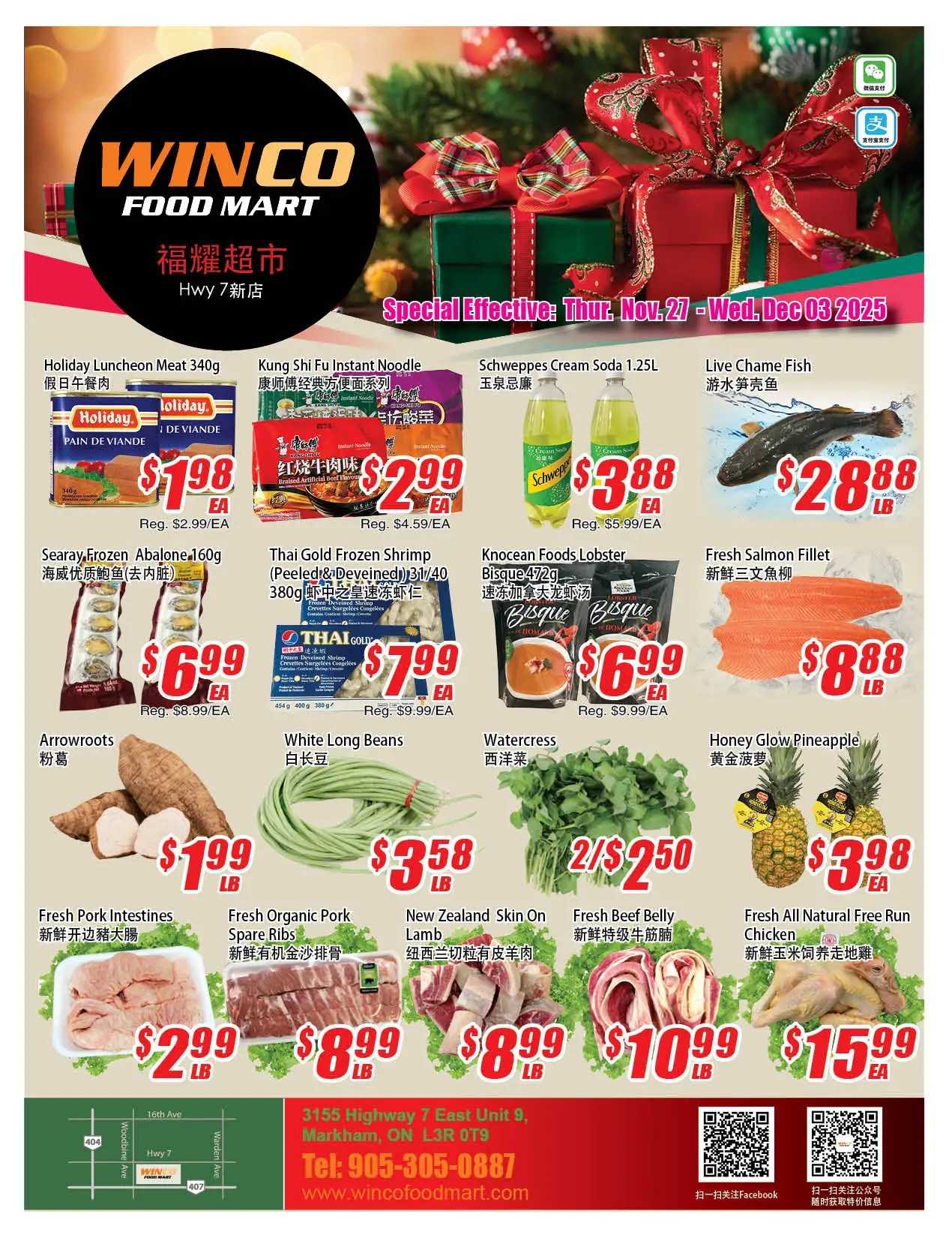 WinCo Food Mart (HWY 7) Flyer November 27 to December 3