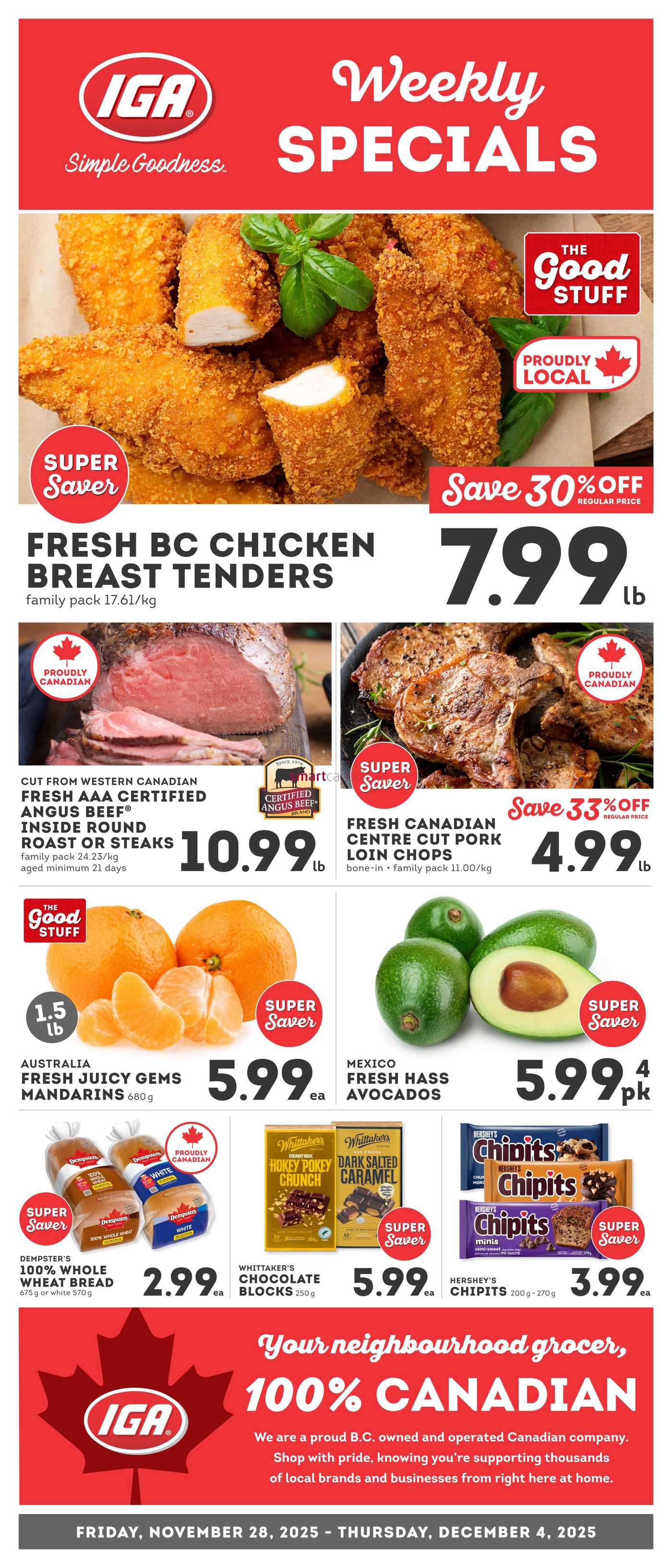 IGA Stores of BC Flyer November 28 to December 4