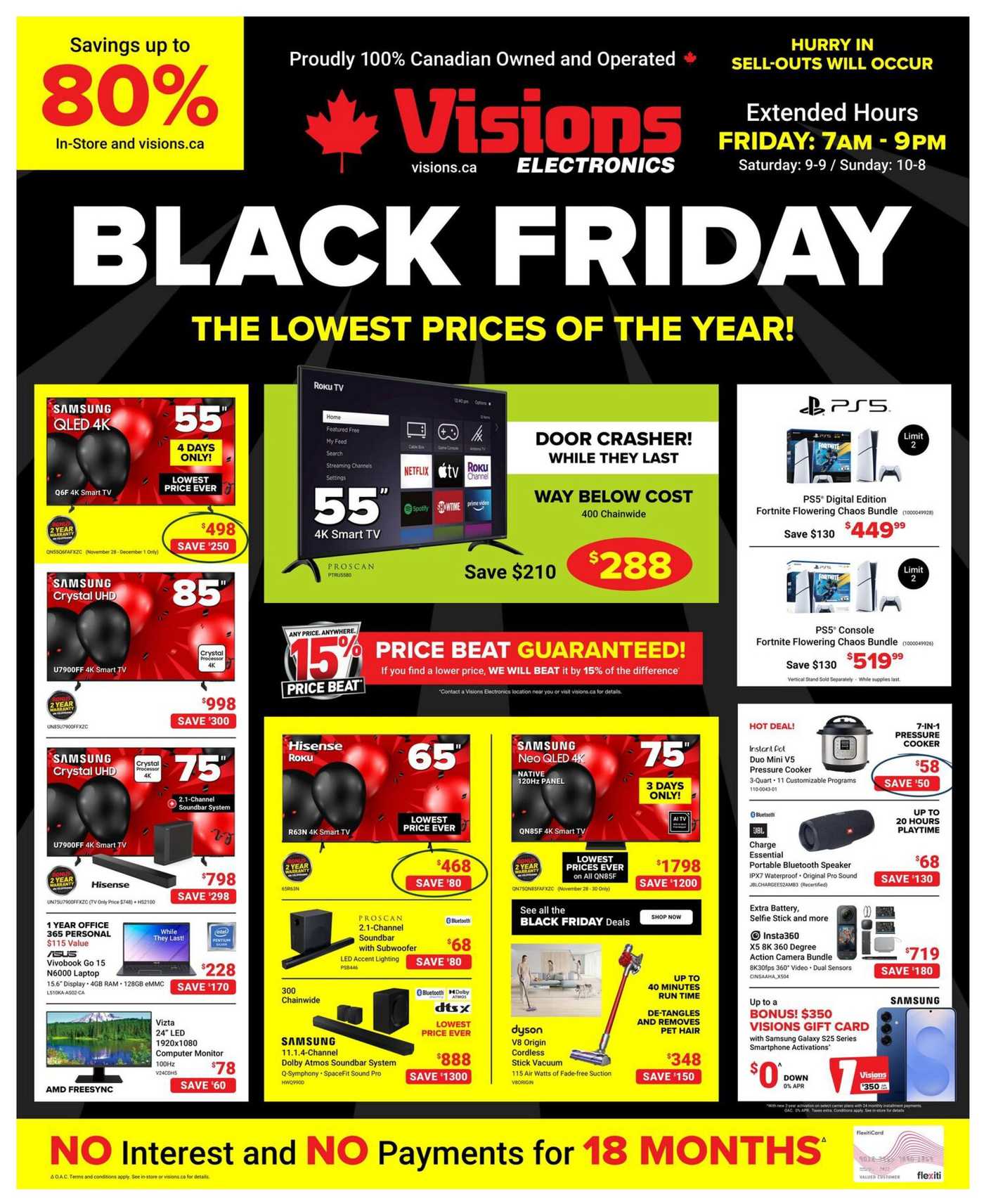 Visions Electronics Canada Flyers