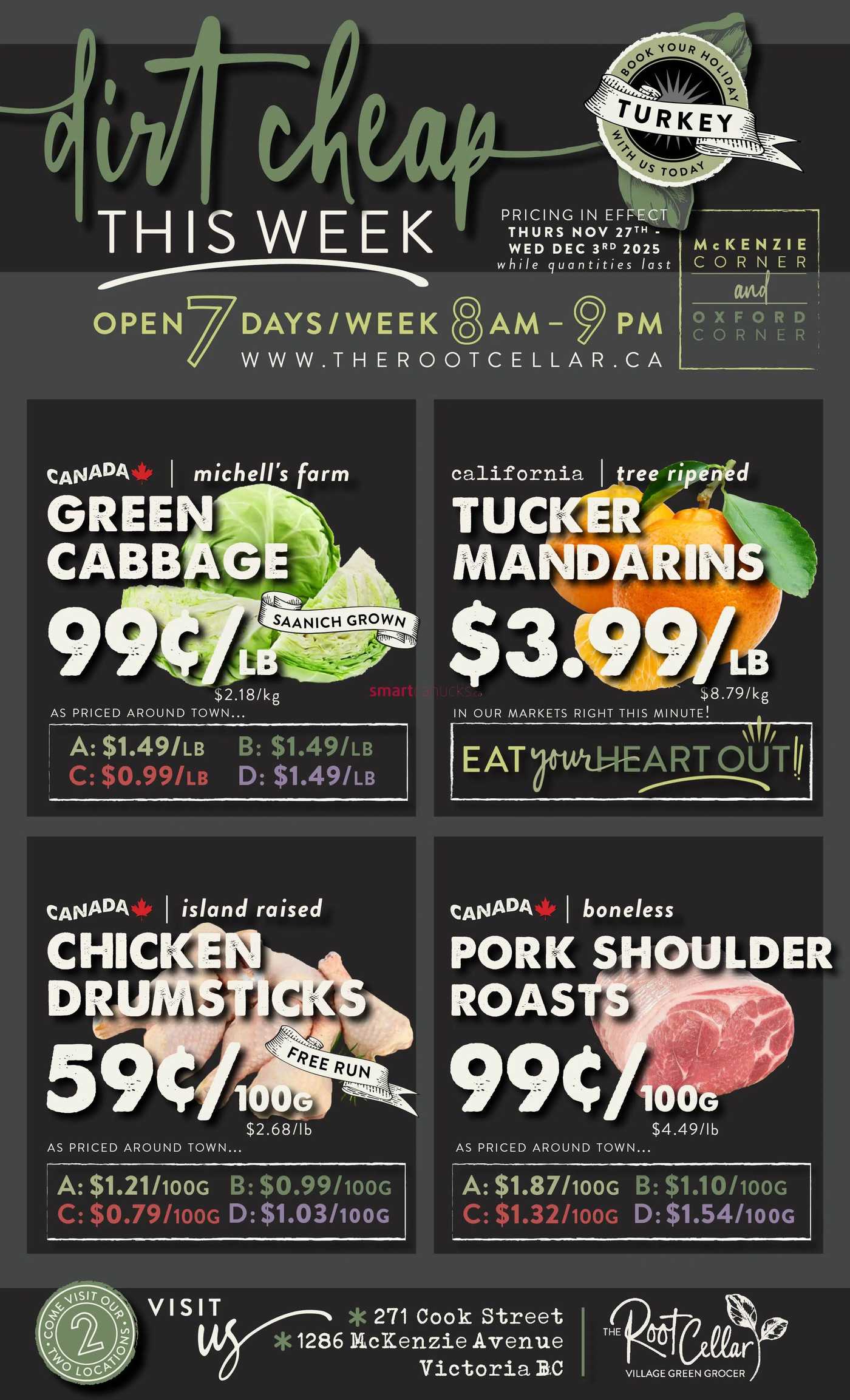 The Root Cellar Flyer November 27 to December 3