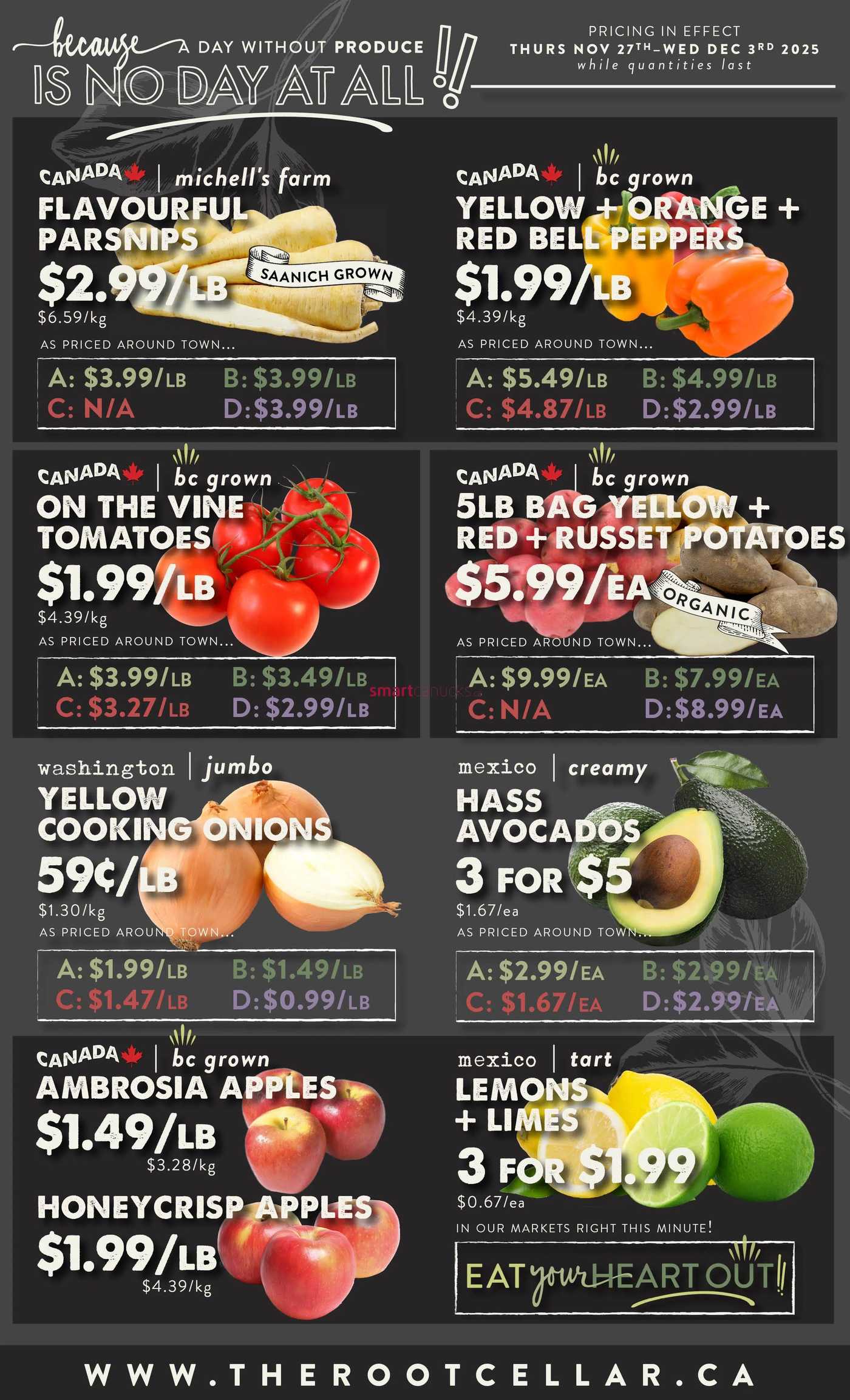 The Root Cellar Flyer November 27 to December 3