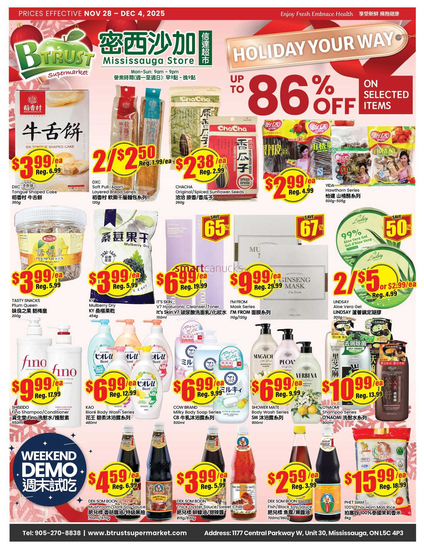 Btrust Supermarket (Mississauga) Flyer November 28 to December 4