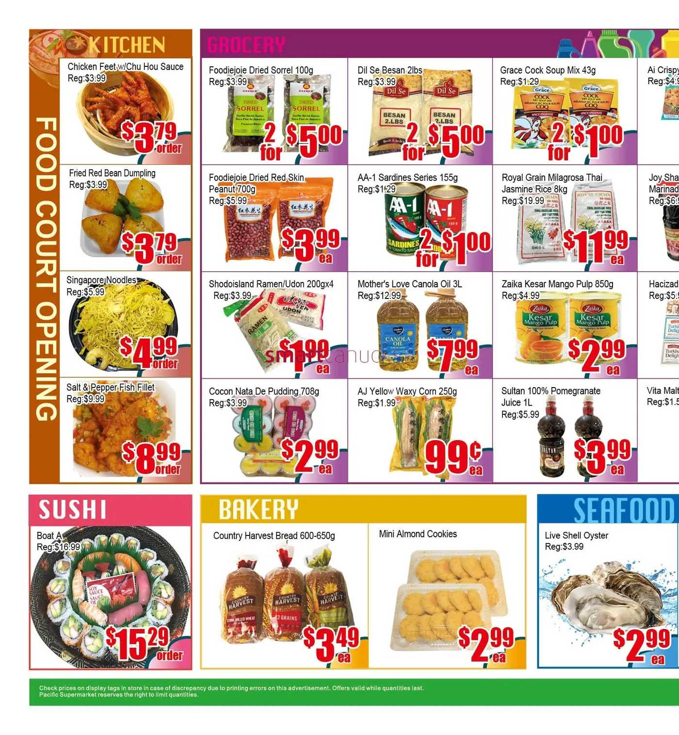 Pacific Fresh Food Market (Pickering) Flyer November 28 to December 4