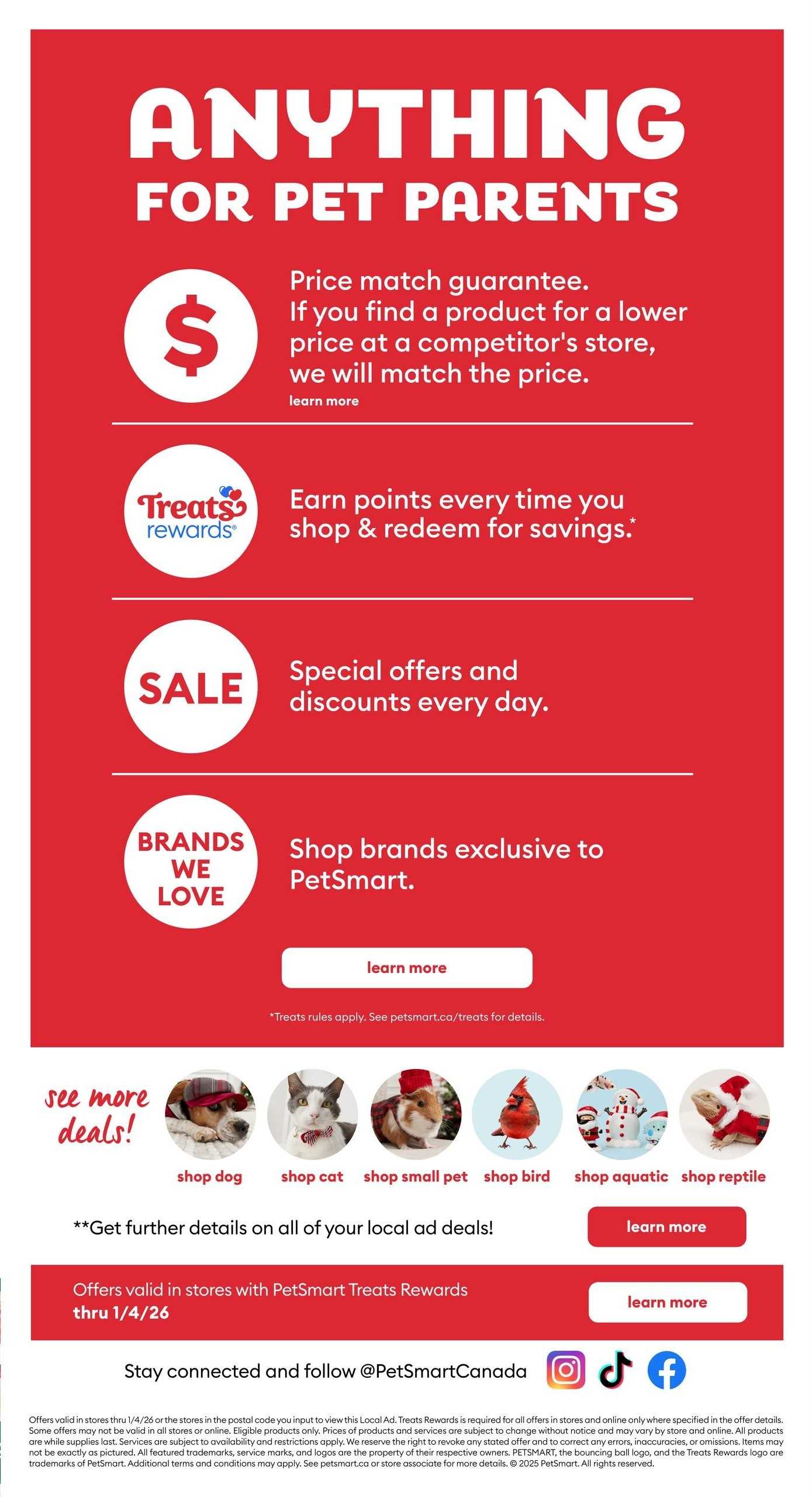 PetSmart Flyer December 1 to January 4