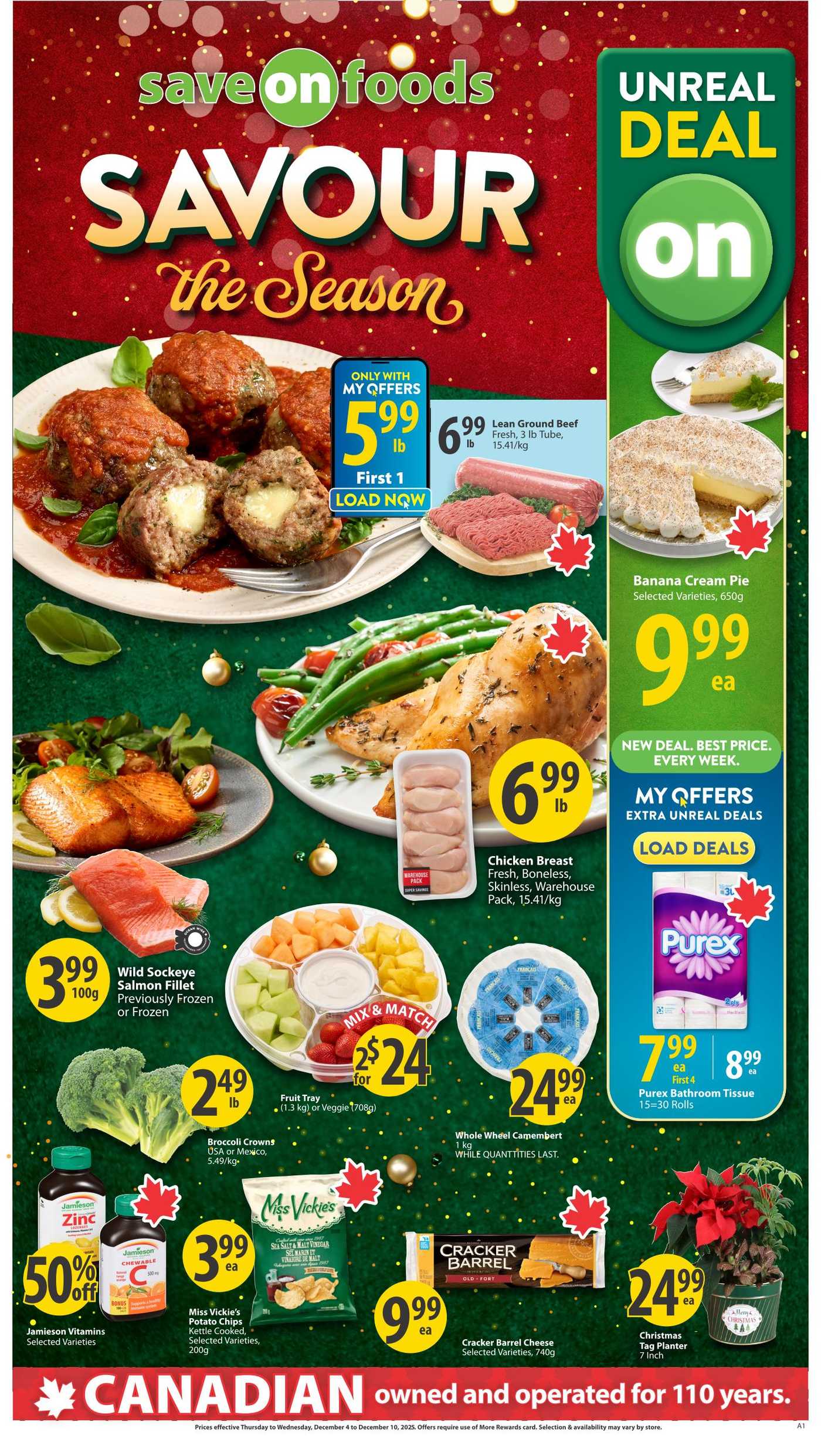 Save On Foods (BC) Flyer December 4 to 10