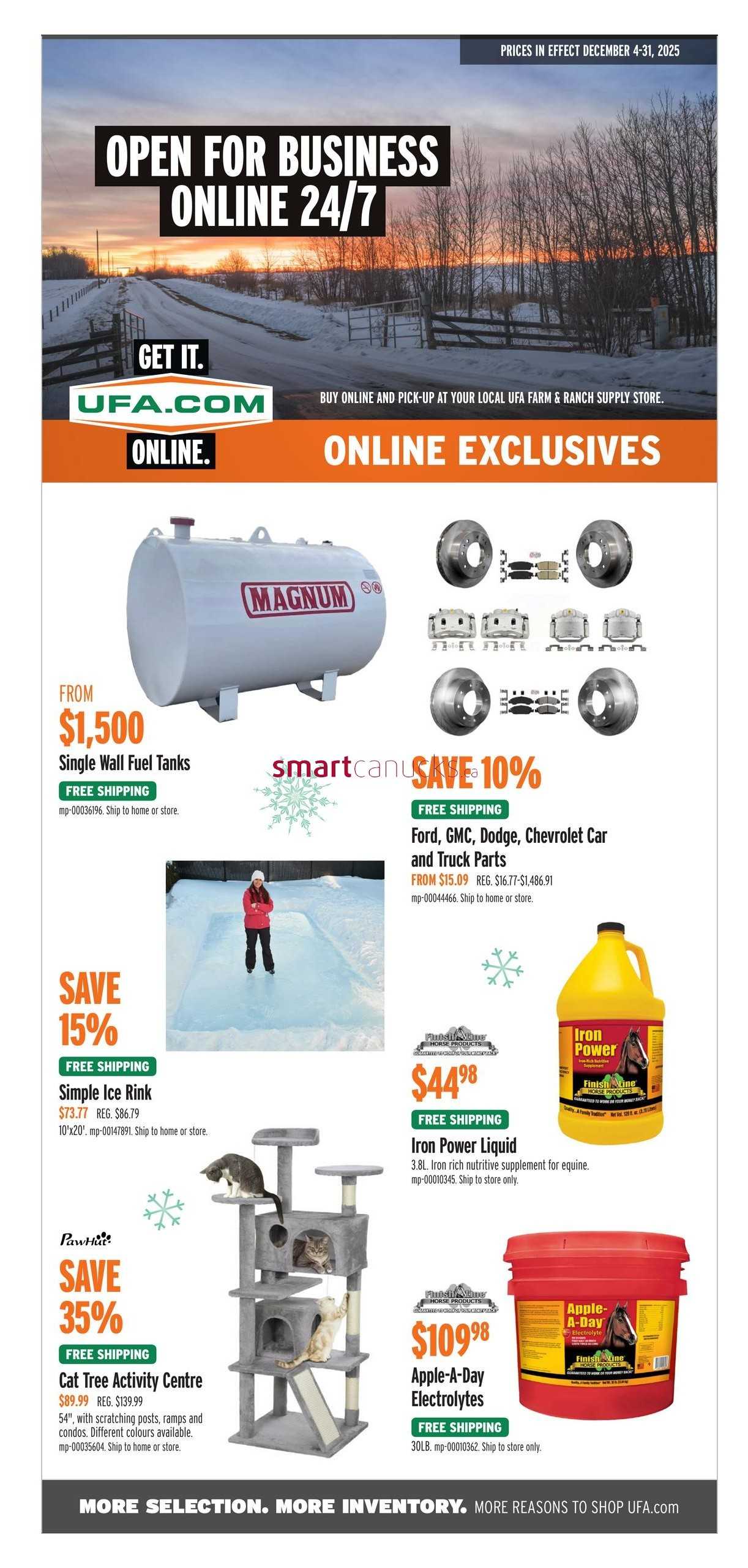 UFA Co-operative Limited Flyer December 4 to 31
