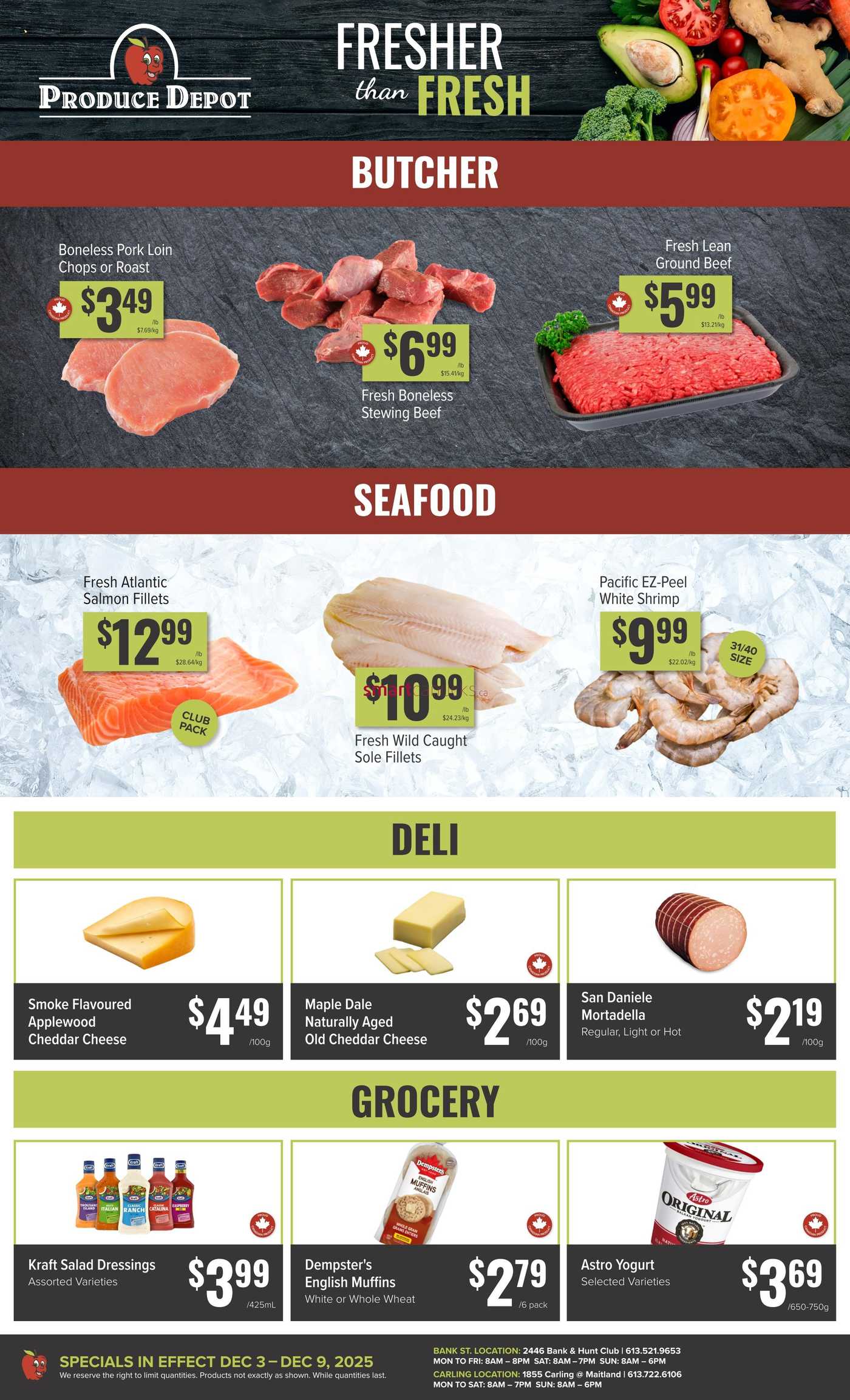 Produce Depot Flyer December 3 to 9