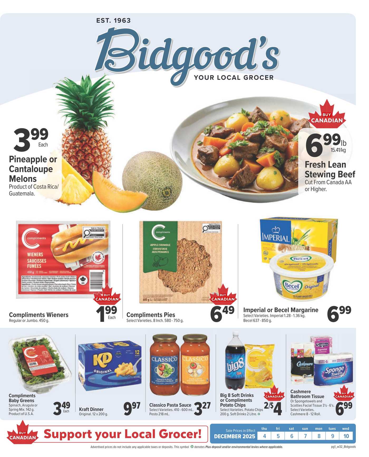 Bidgood's Flyer December 4 to 10