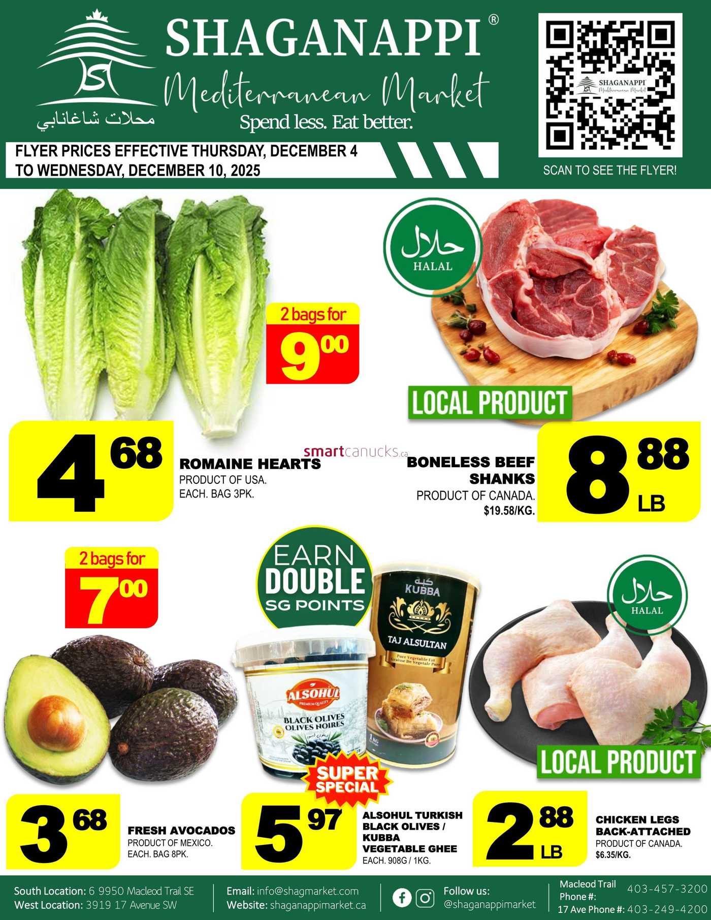 Shaganappi Mediterranean Market Flyer December 4 to 10