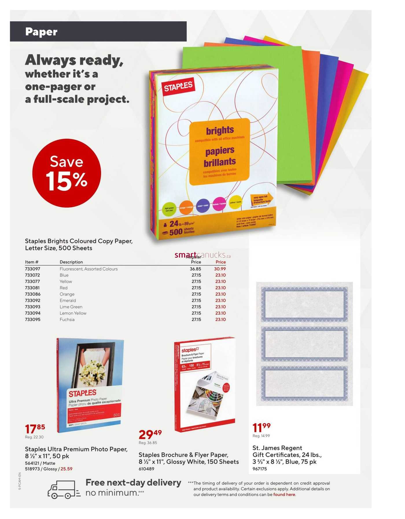 Staples Preferred Flyer December 5 to 18