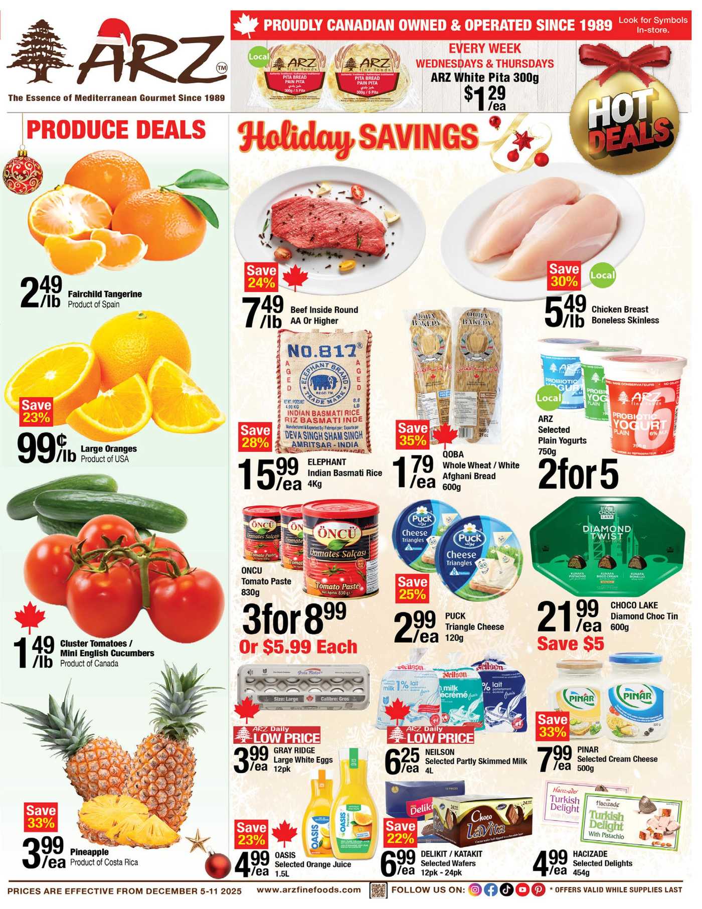Arz Fine Foods Canada Flyers