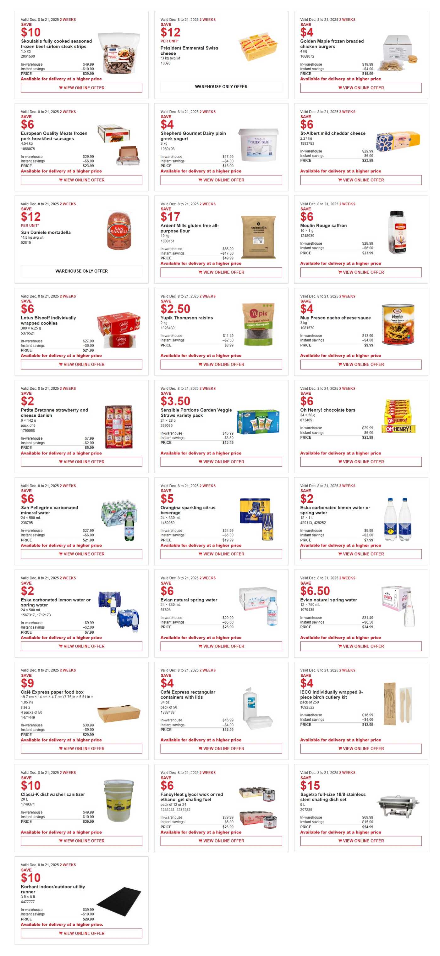 Costco Business Centre Instant Savings Flyer December 8 to 21