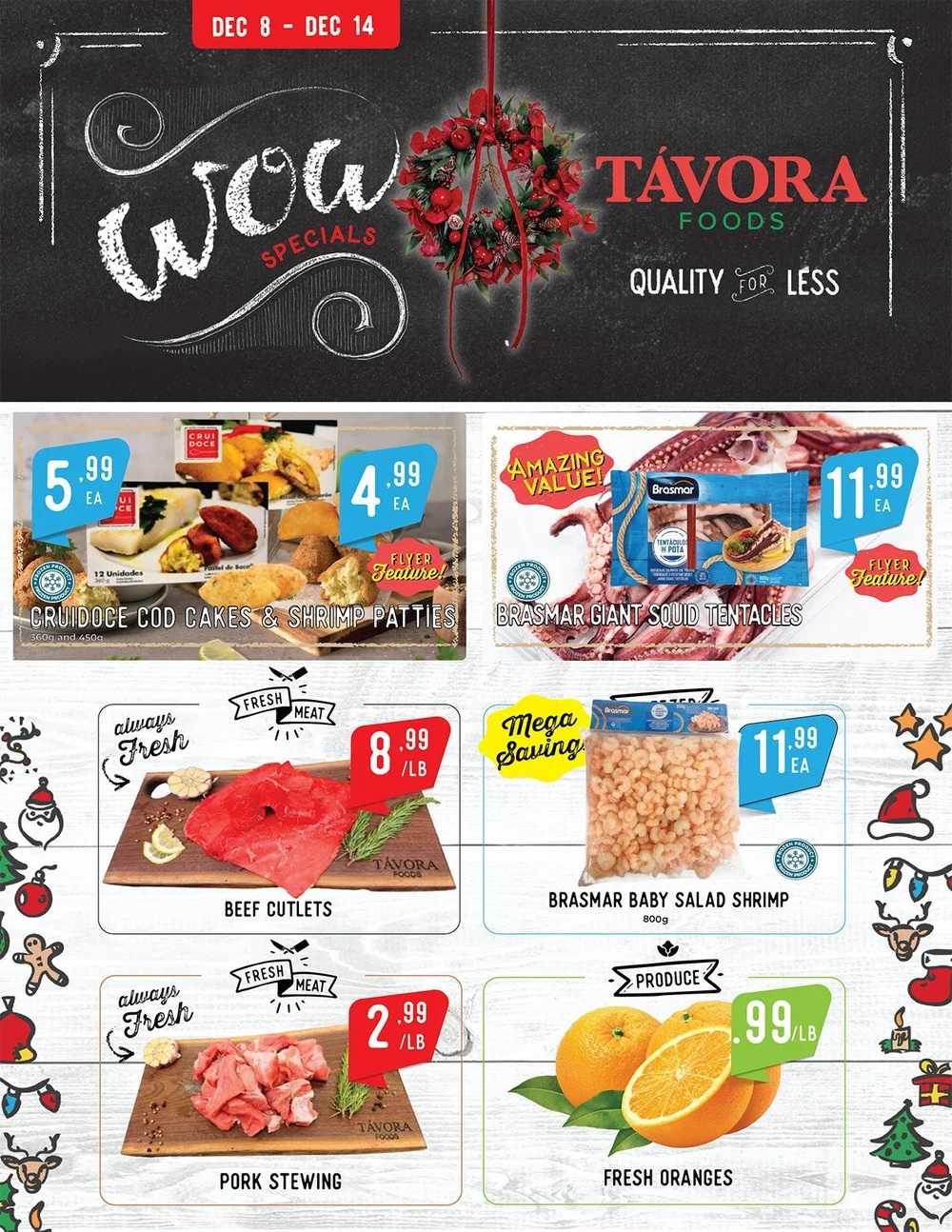 Tavora Foods Flyer December 8 to 14
