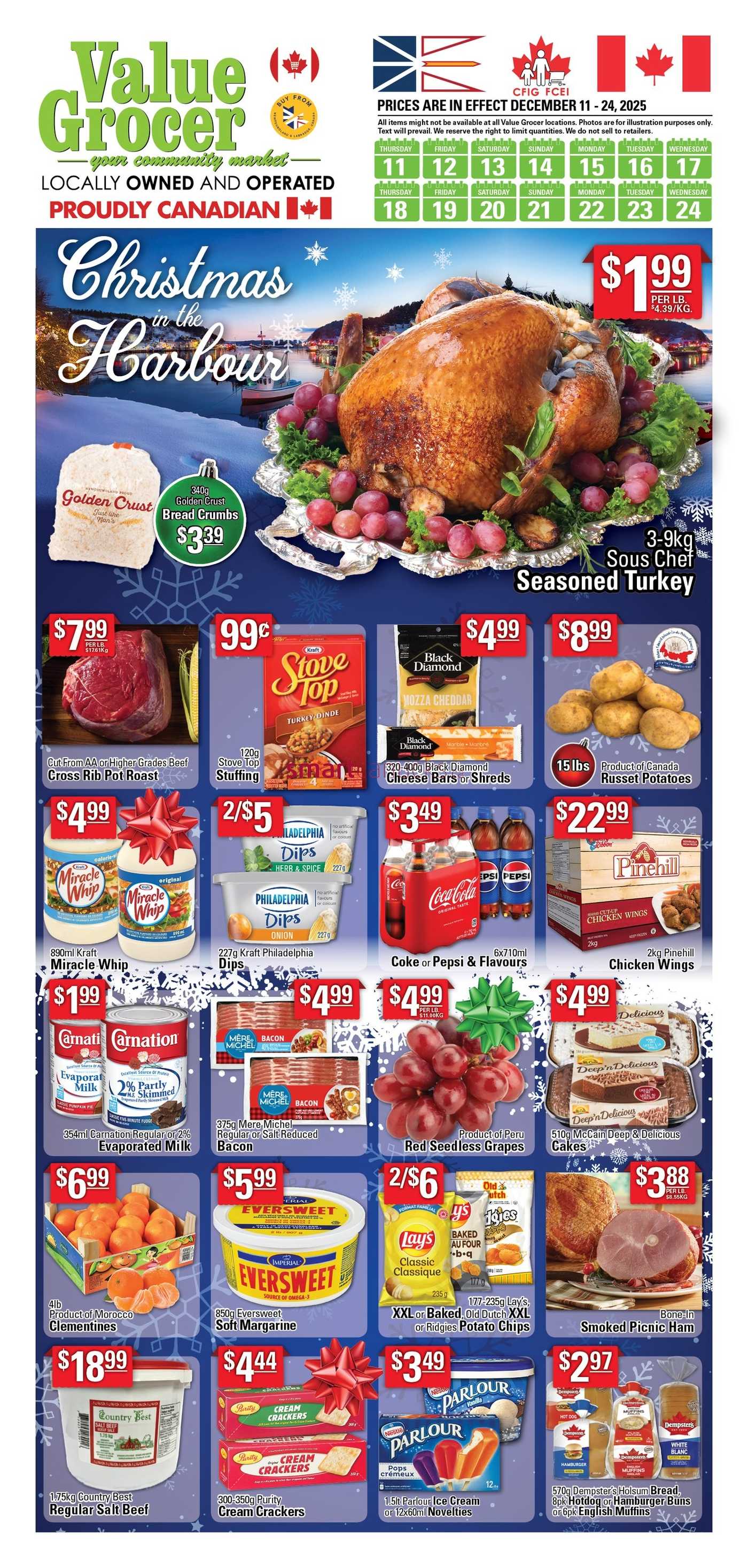 Value Grocer Flyer December 11 to 24