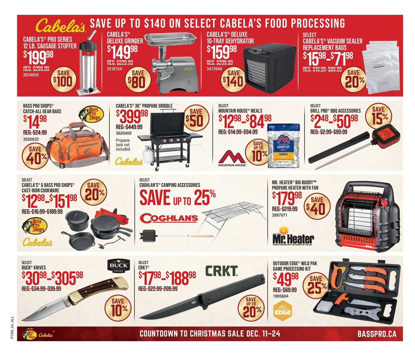 Cabela's Flyer December 11 to 24