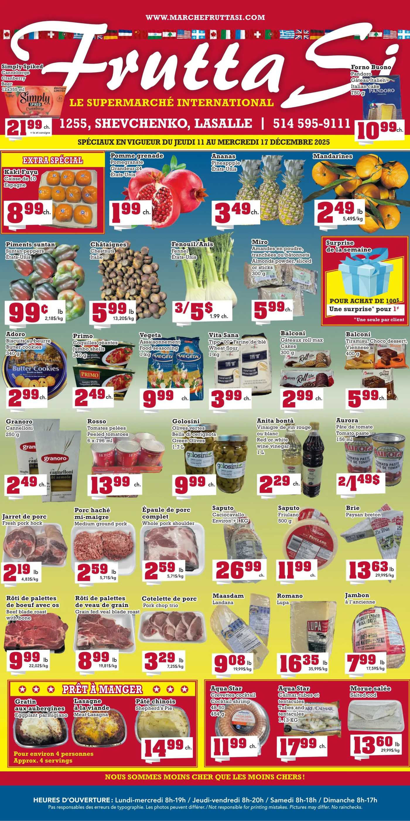Frutta Si Flyer December 11 to 17