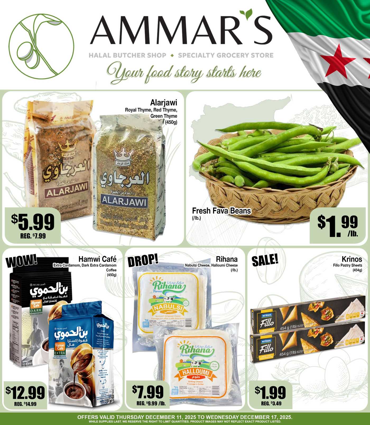 Ammar's Halal Meats Flyer December 11 to 17