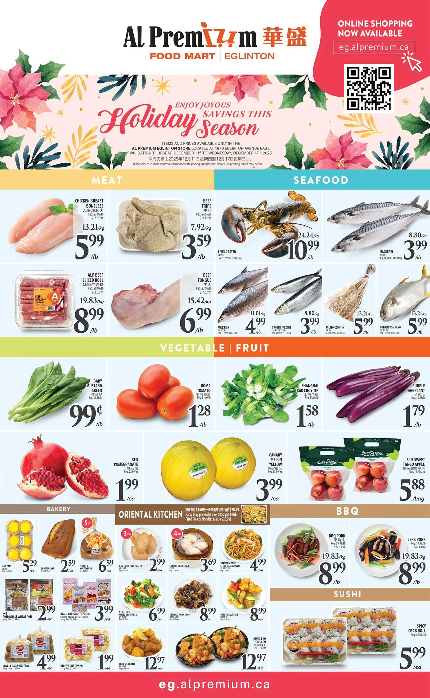 Al Premium Food Mart (Eglinton Ave.) Flyer December 11 to 17