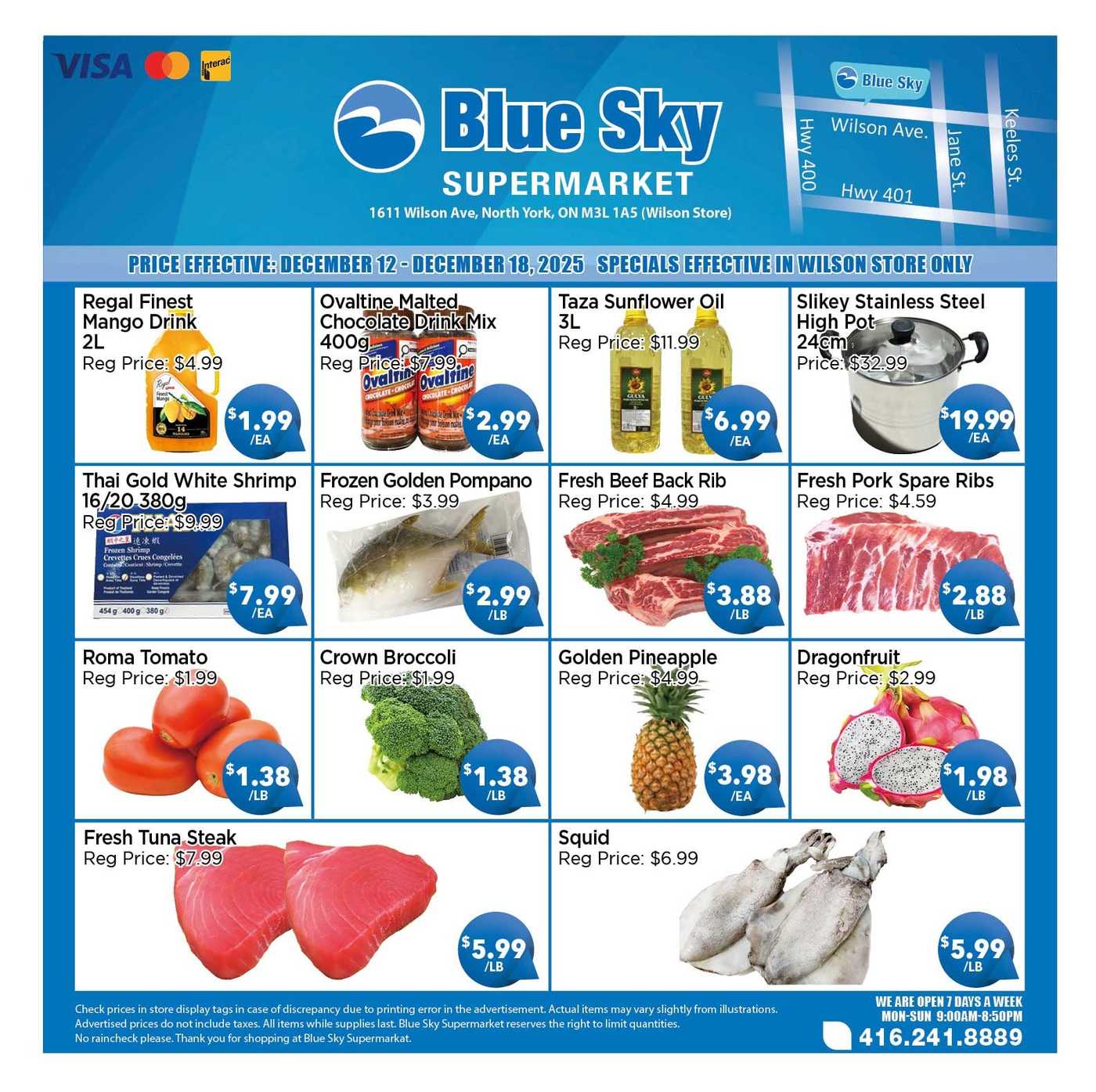 Blue Sky Supermarket (North York) Flyer December 12 to 18