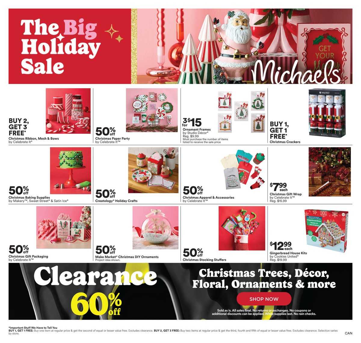 Michaels Arts and Crafts Canada Flyers