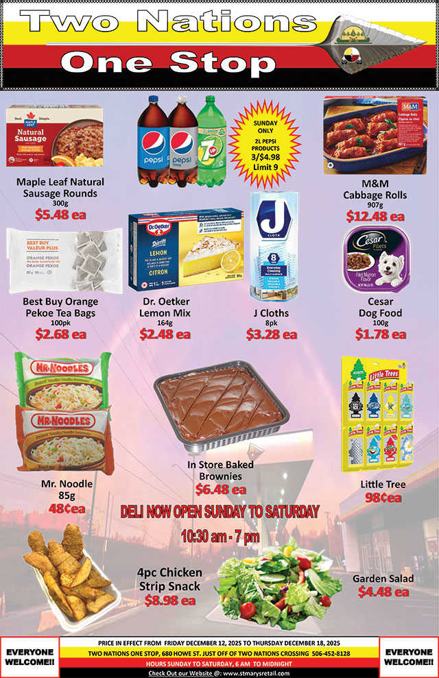 Two Nations One Stop Flyer December 12 to 18