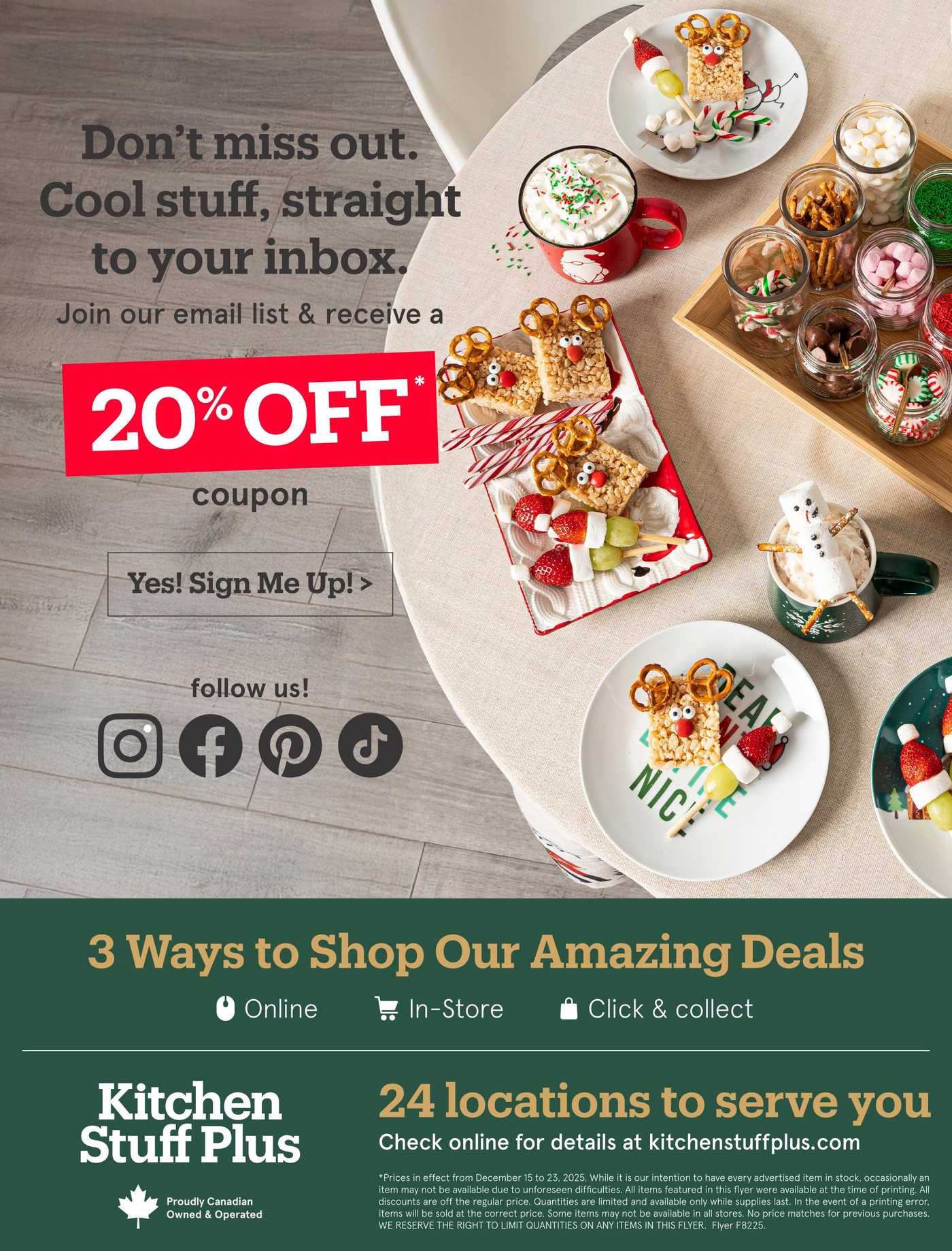 Kitchen Stuff Plus Flyer December 15 to 23