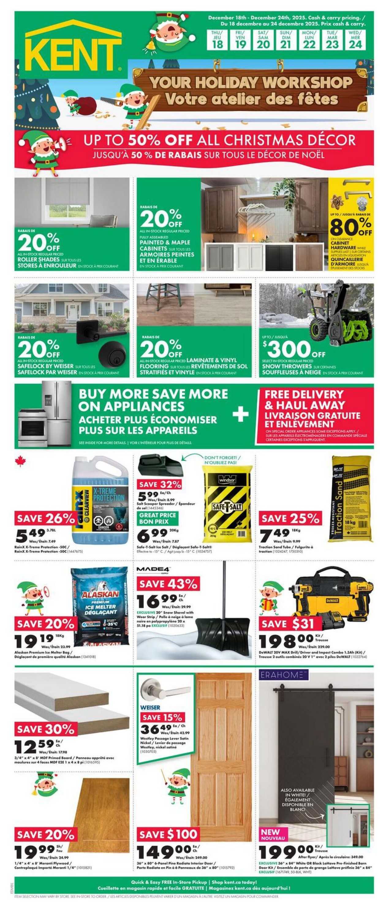 Kent Building Supplies Flyer December 18 to 24