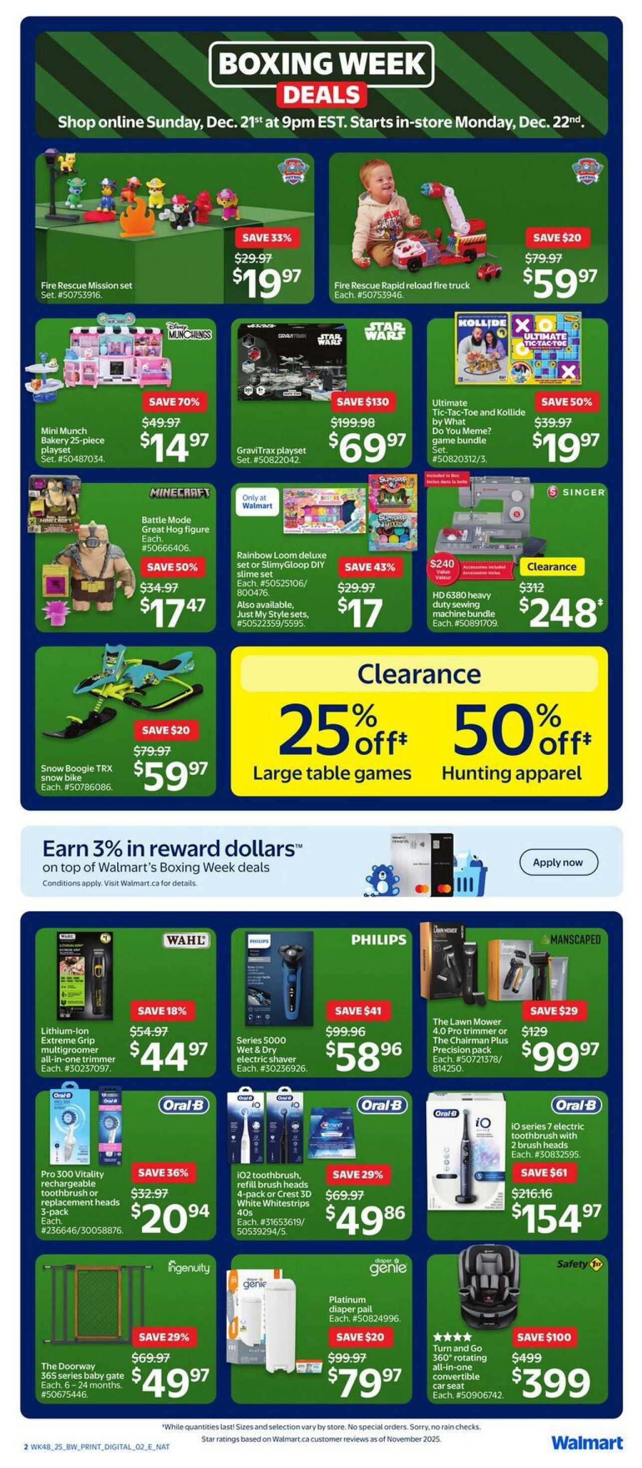 Walmart Boxing Week Deals Flyer December 21 to 31
