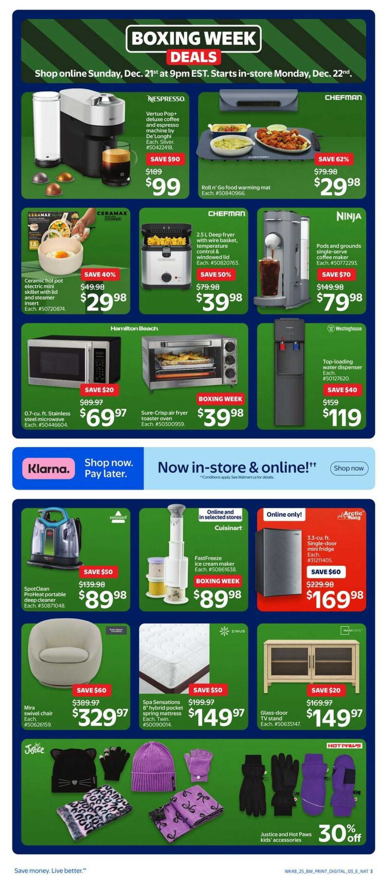 Walmart Boxing Week Deals Flyer December 21 to 31