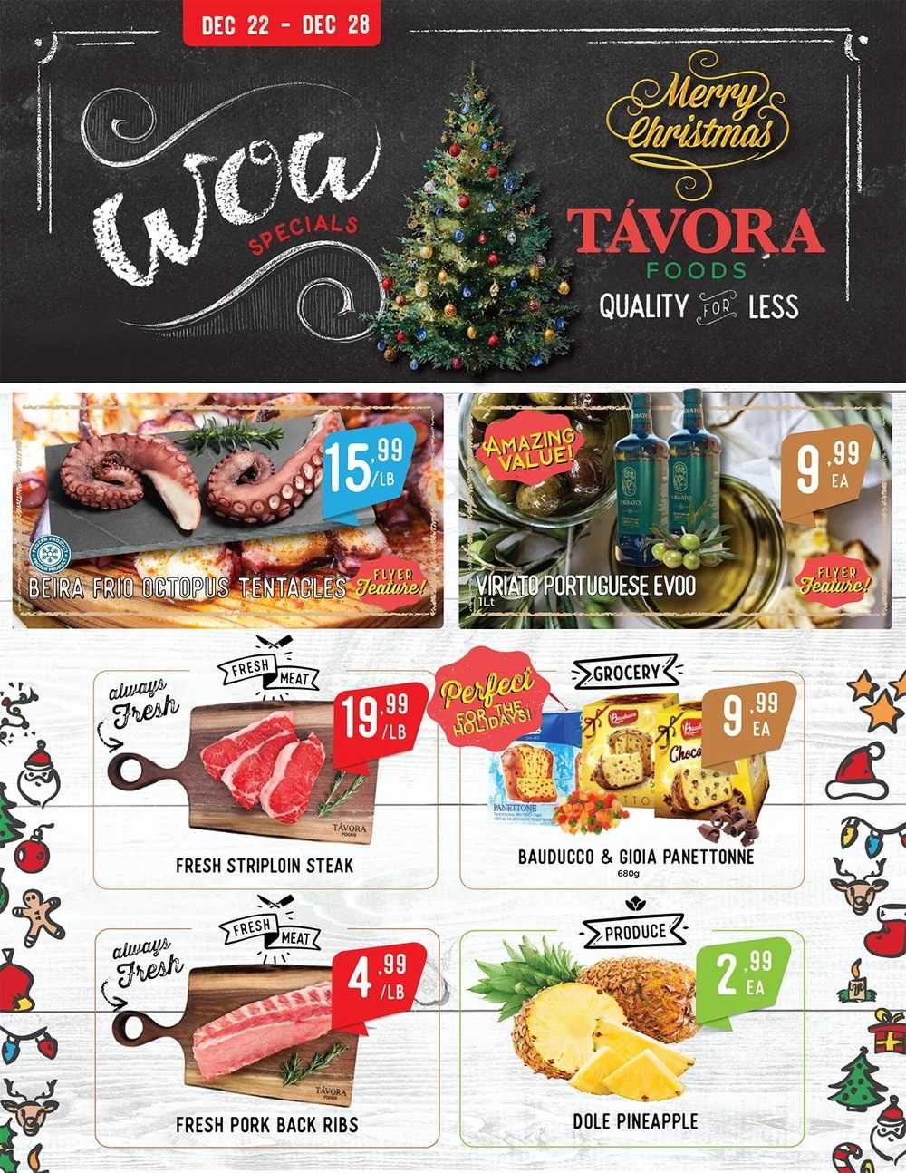 Tavora Foods Flyer December 22 to 28