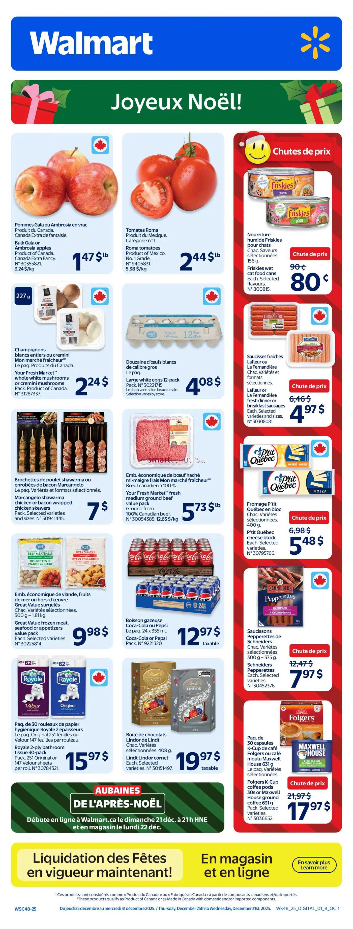 Walmart (QC) Flyer December 25 to 31