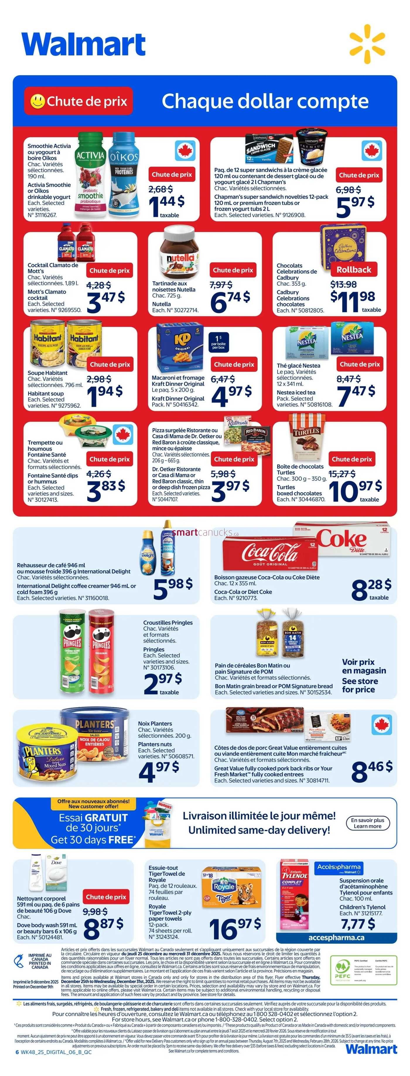 Walmart (QC) Flyer December 25 to 31