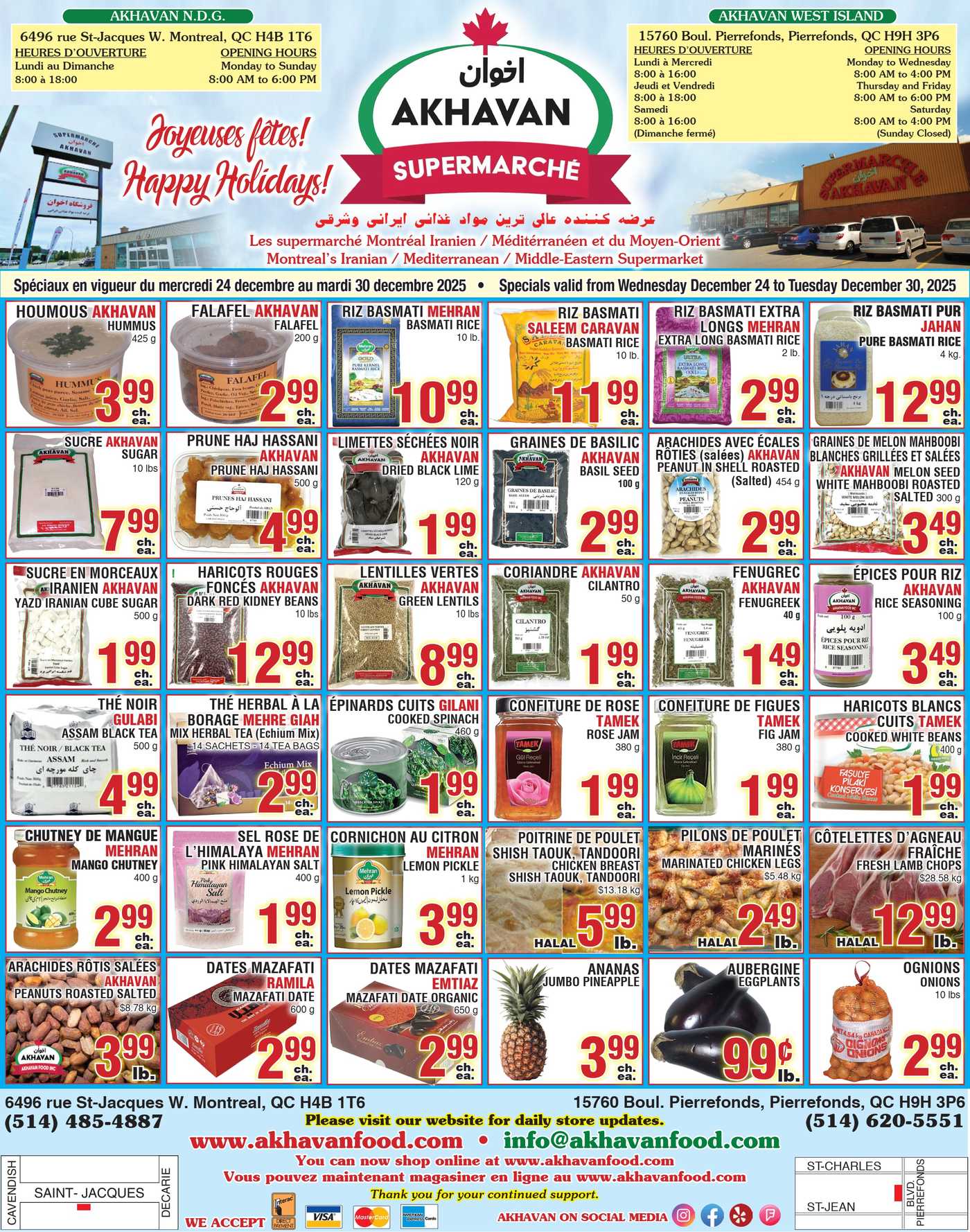 Akhavan Supermarche Flyer December 24 to 30