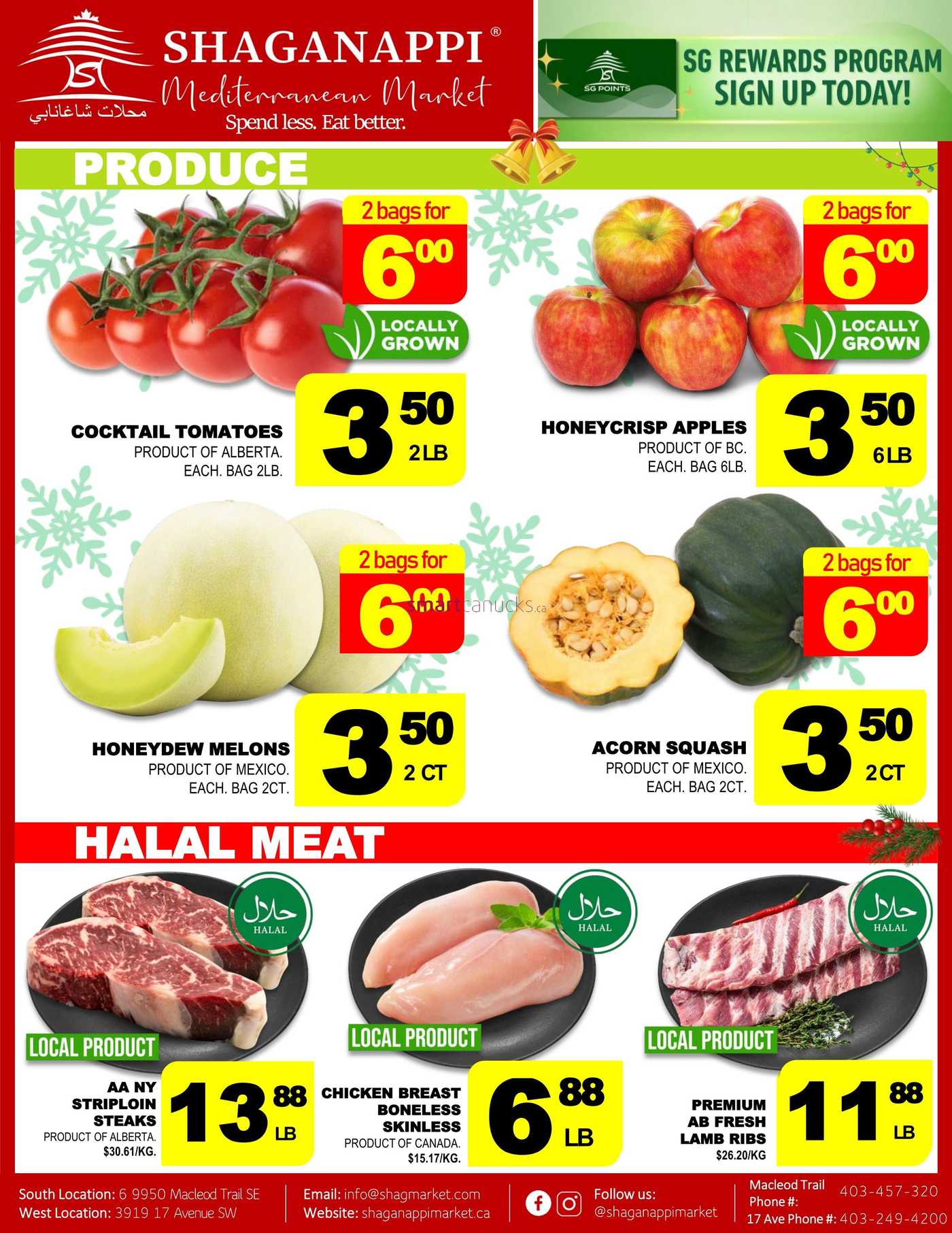 Shaganappi Mediterranean Market Flyer December 25 to 31