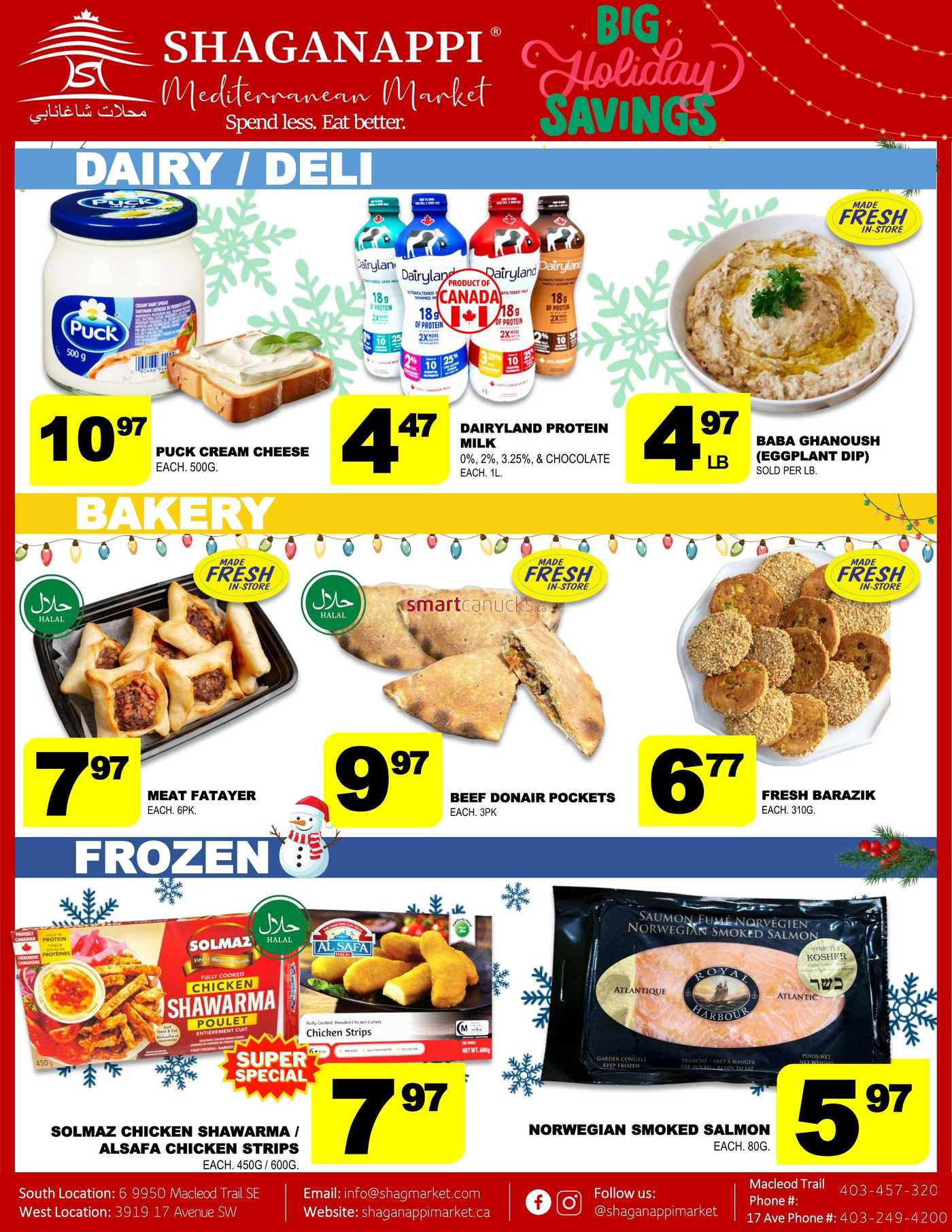 Shaganappi Mediterranean Market Flyer December 25 to 31