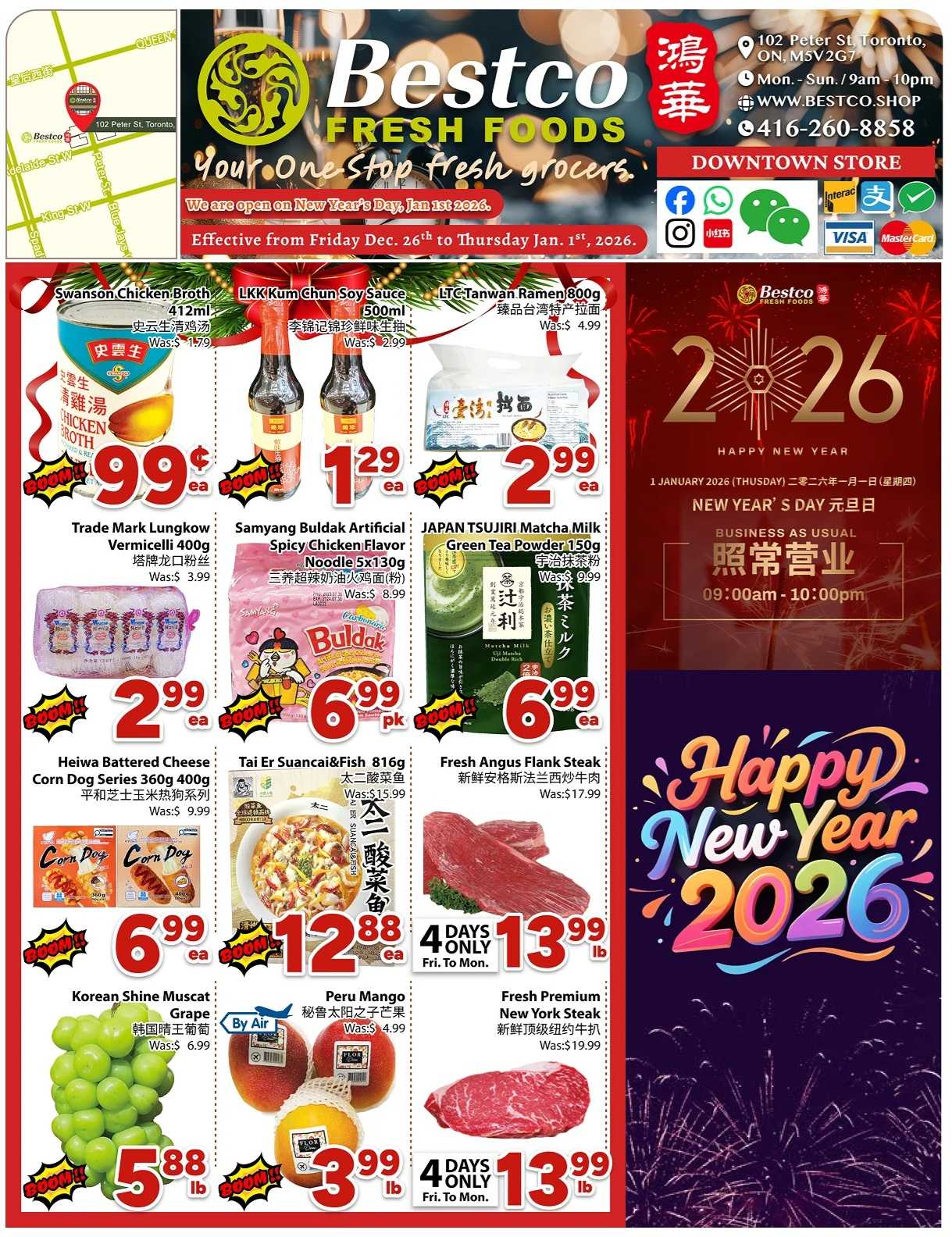 BestCo Food Mart (Downtown Toronto) Flyer December 26 to January 1